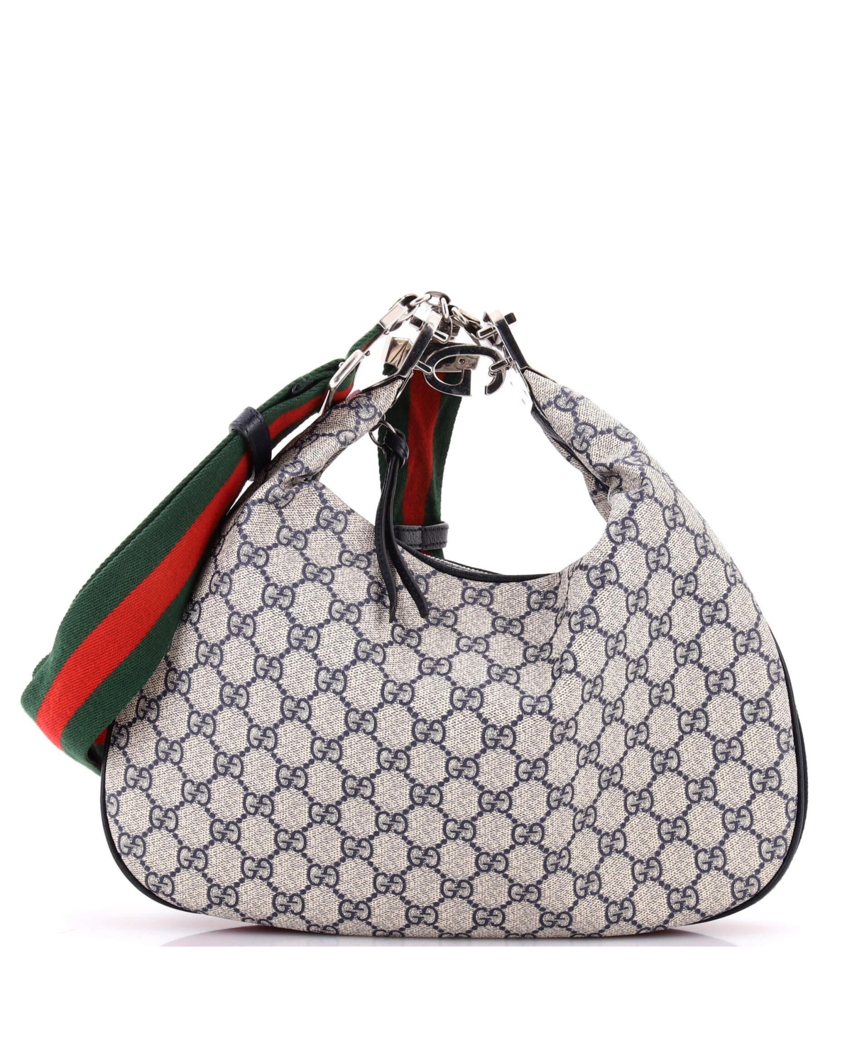 Click here for Pre-Owned Gucci Medium Attache Shoulder Bag Gg Coa... prices