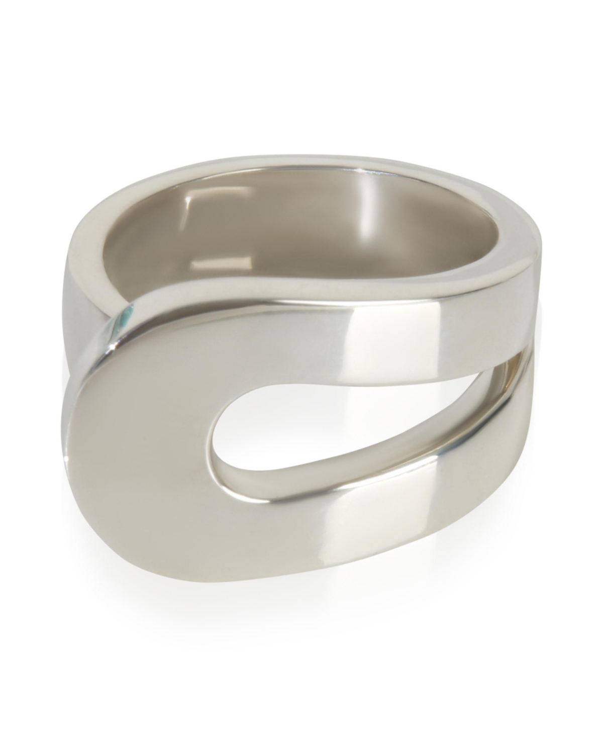 Click here for Pre-Owned Tiffany & Co Sterling Silver Loop Ring -... prices