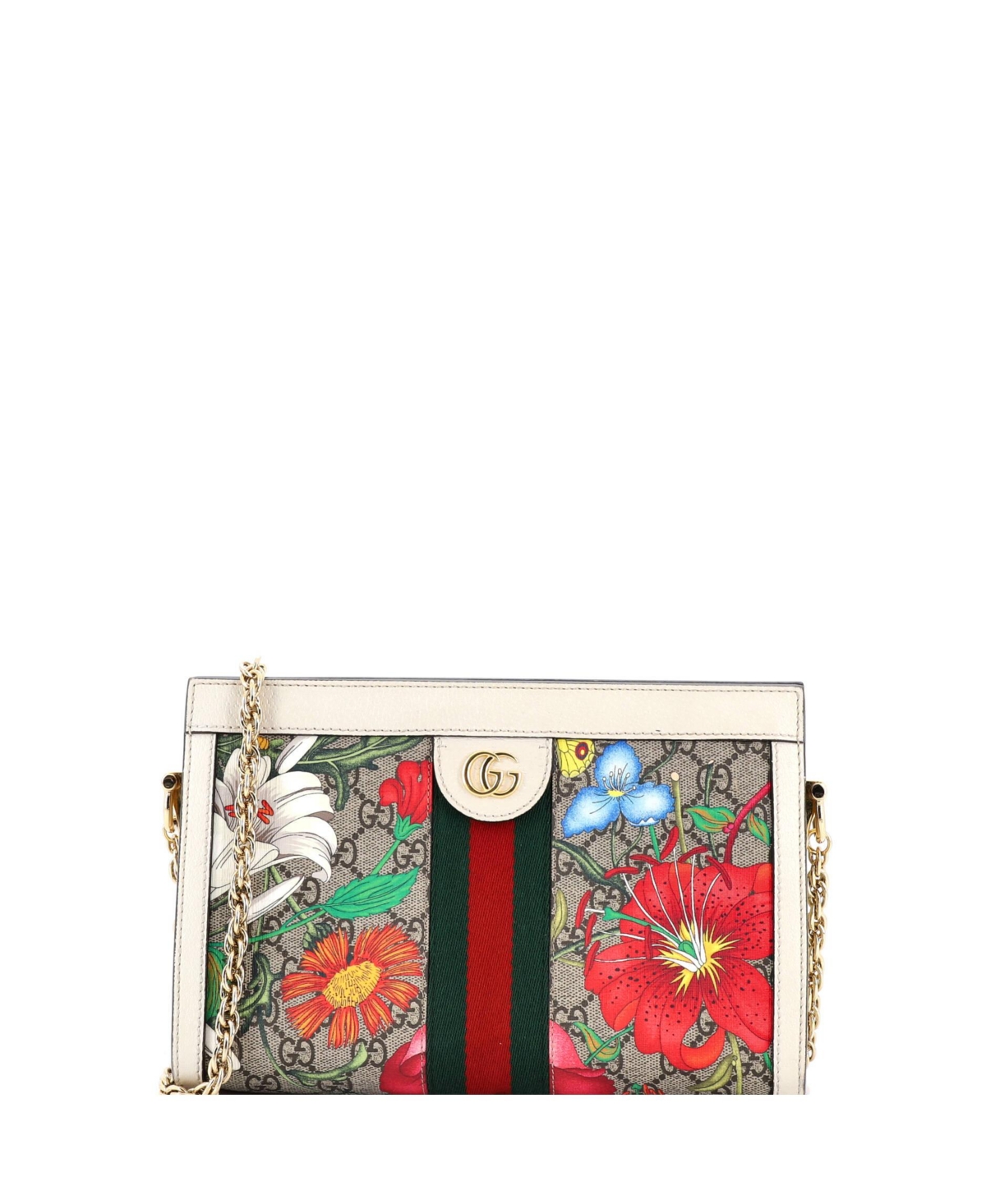 Click here for Pre-Owned Gucci Small Ophidia Chain Shoulder Bag F... prices