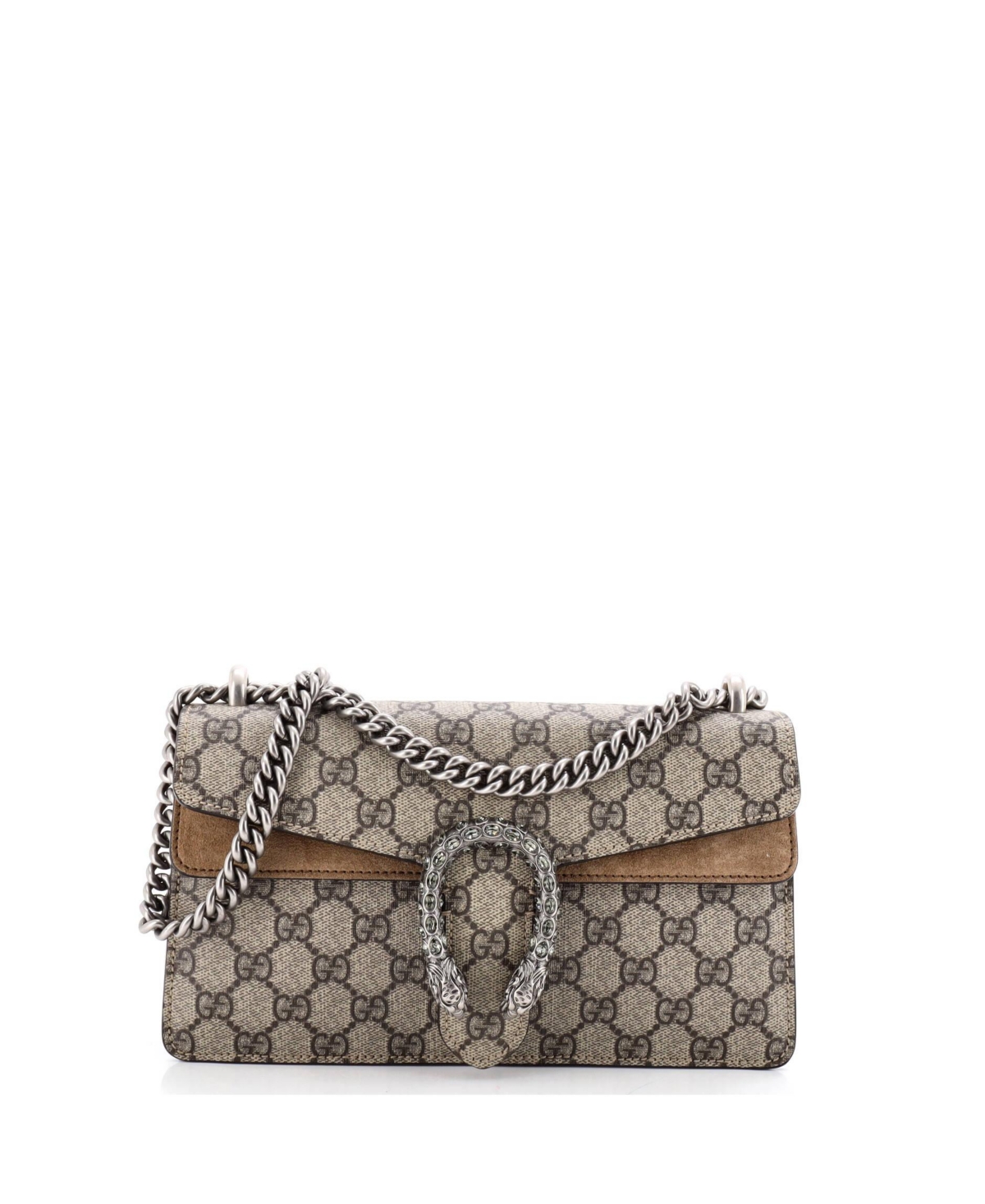 Click here for Pre-Owned Gucci Small Dionysus Bag Gg Coated Canva... prices