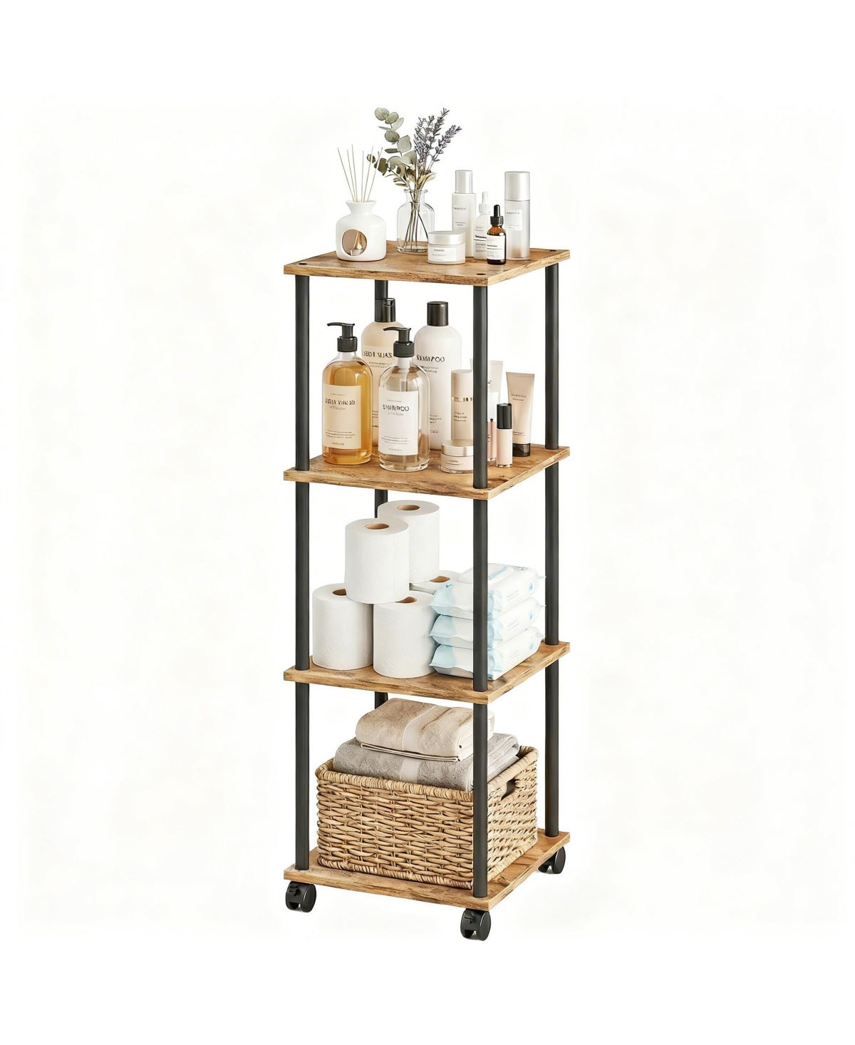 Click here for Yigii Mobile Storage Rack with Locking Wheels for... prices