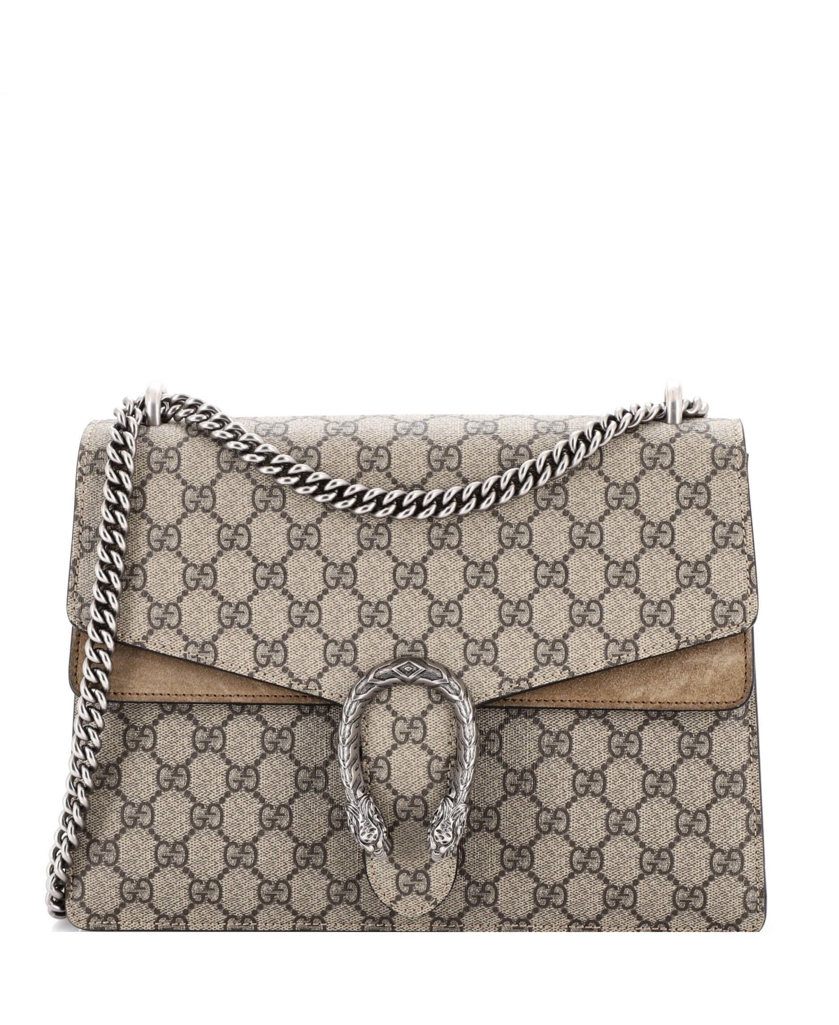 Click here for Pre-Owned Gucci Medium Dionysus Bag Gg Coated Canv... prices