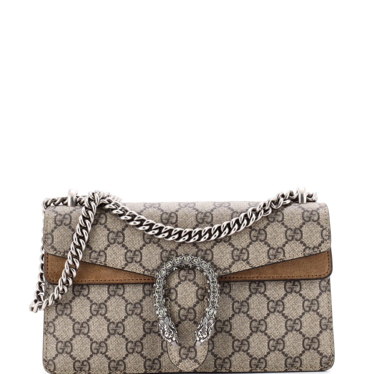 Click here for Pre-Owned Gucci Small Dionysus Bag Gg Coated Canva... prices