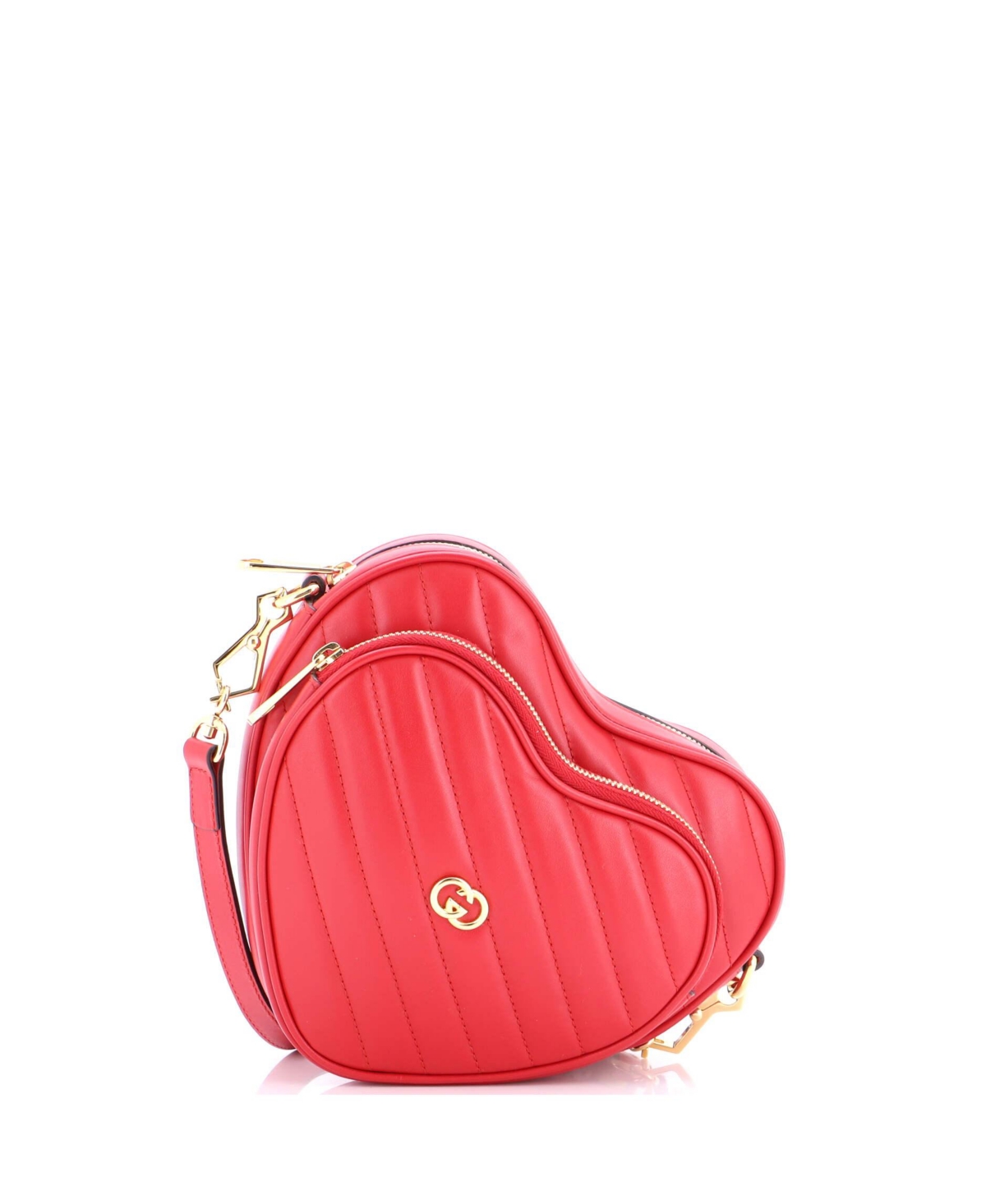Click here for Pre-Owned Gucci Mini Interlocking G Heart Shoulder... prices