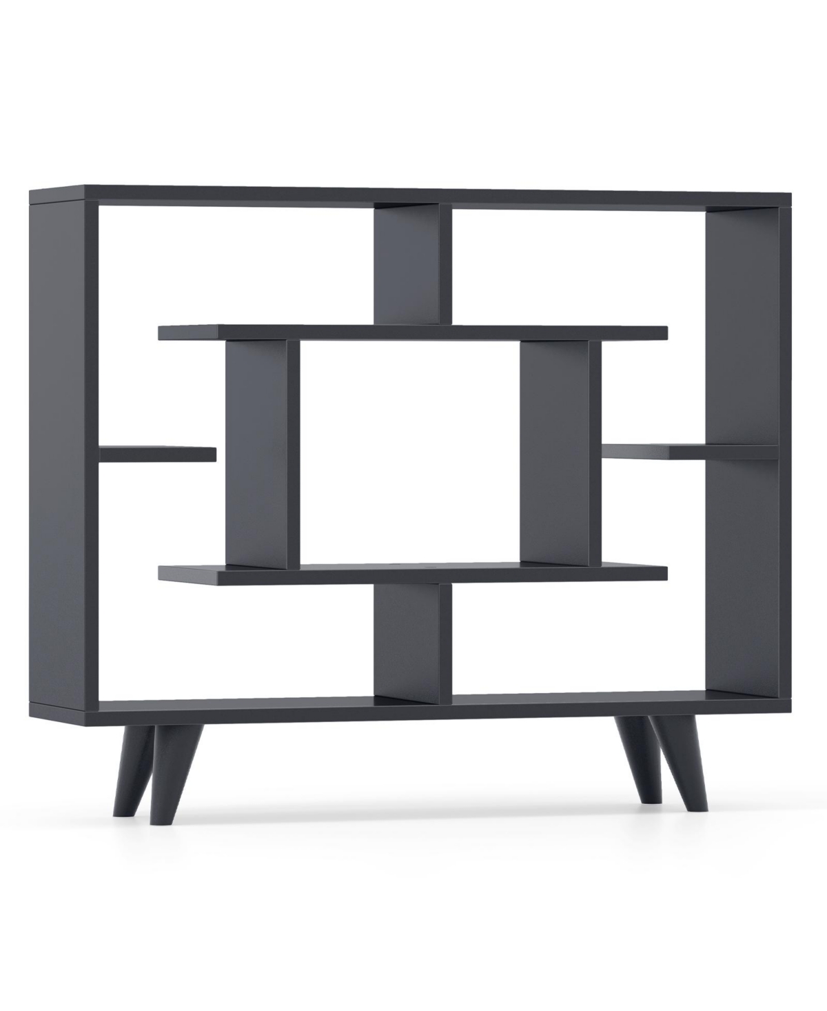Click here for Sugift Geometric Storage Bookcase with Shelves and... prices