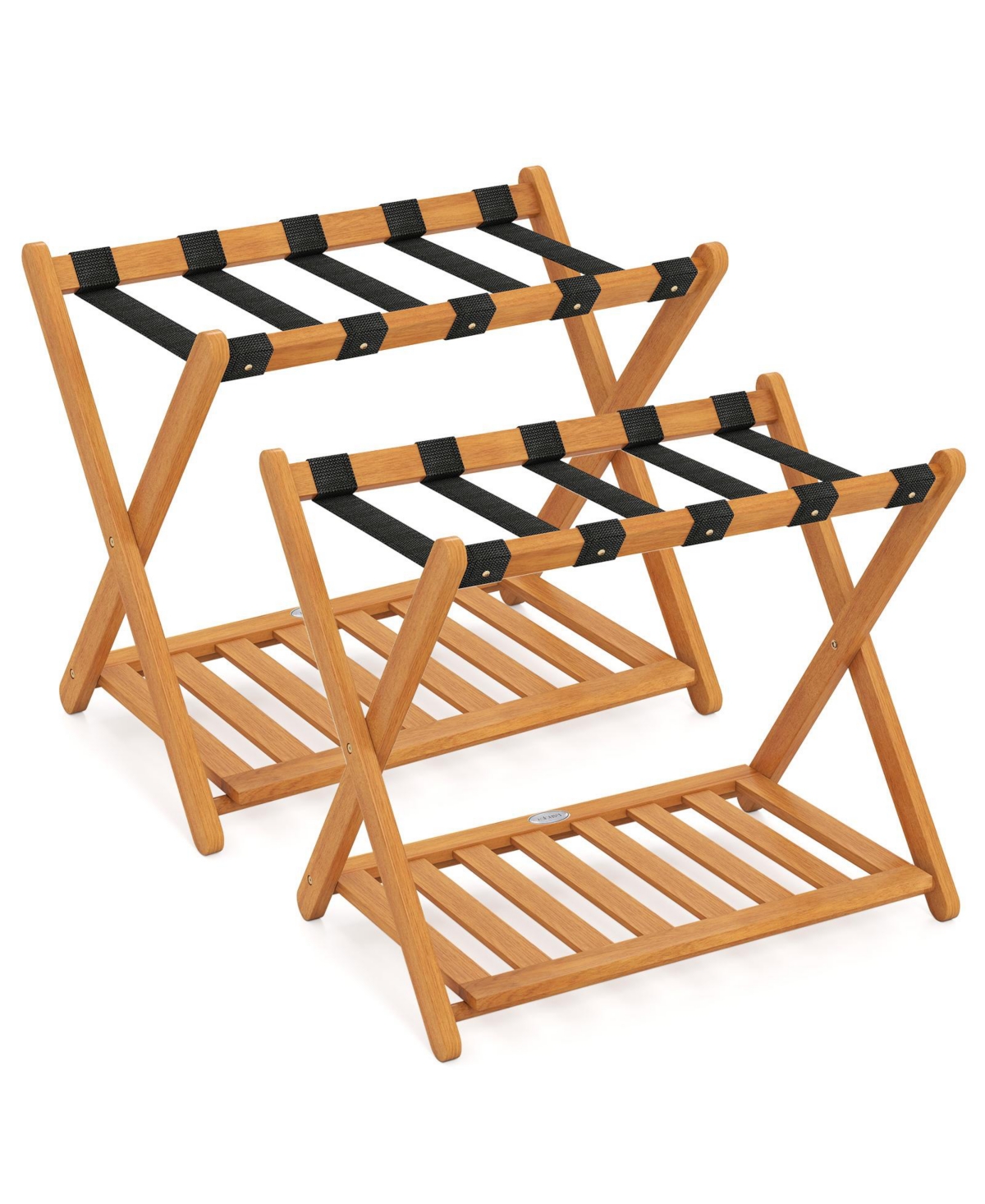 Click here for Sugift Set of Two Folding Luggage Racks with Strap... prices