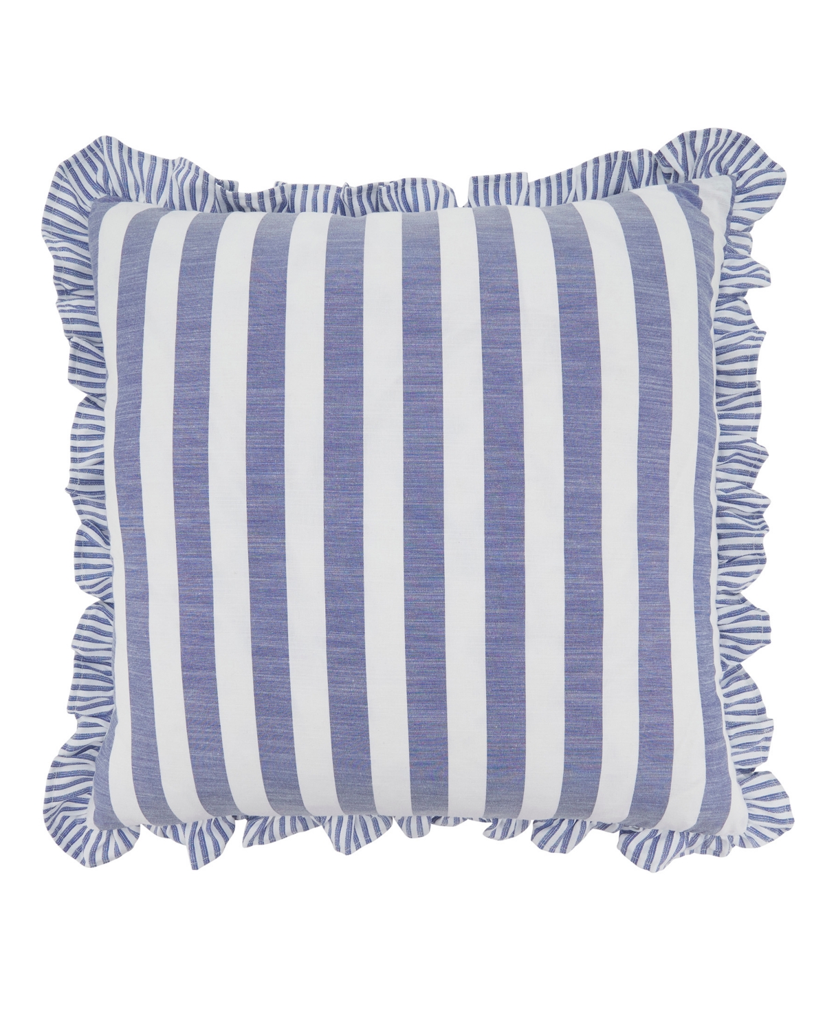 Click here for Saro Lifestyle Striped Ruffle Edge Decorative Pill... prices