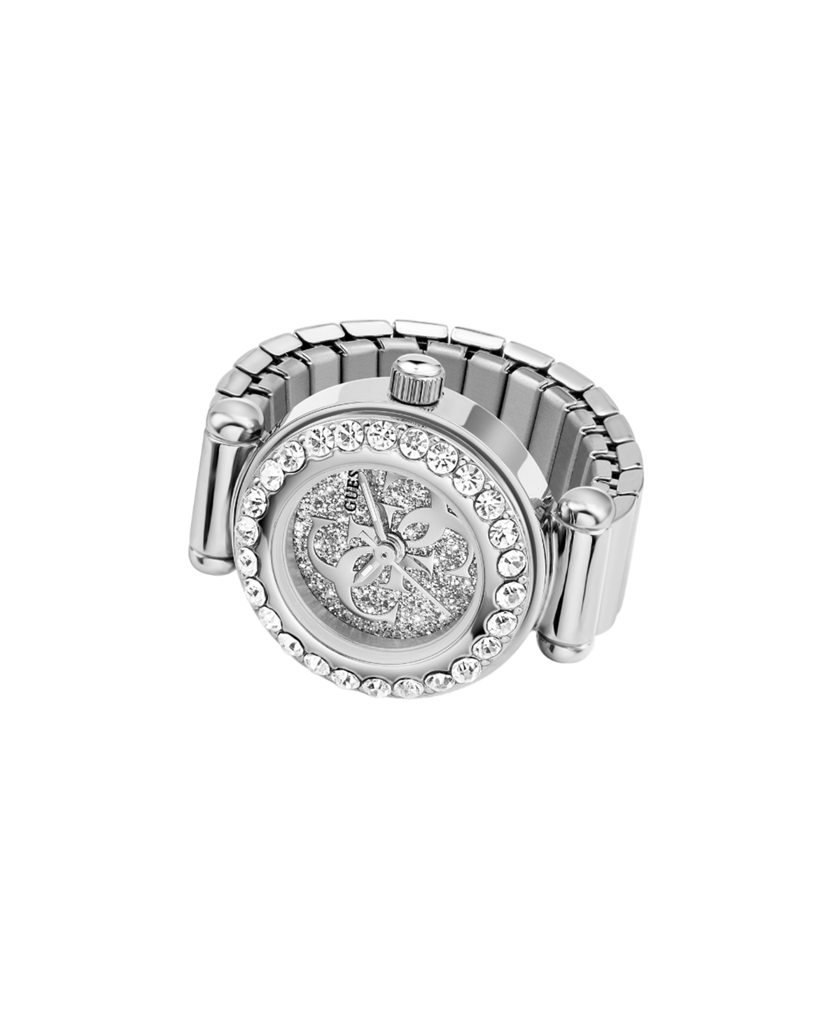 Click here for Guess Womens Glitz Silver-Tone Stainless Steel Ana... prices