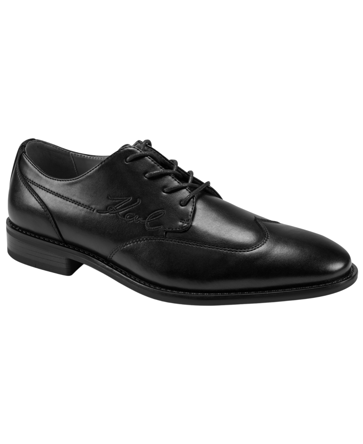 Click here for Karl Lagerfeld Mens Wing Tip Lace-Up Shoes - Black prices