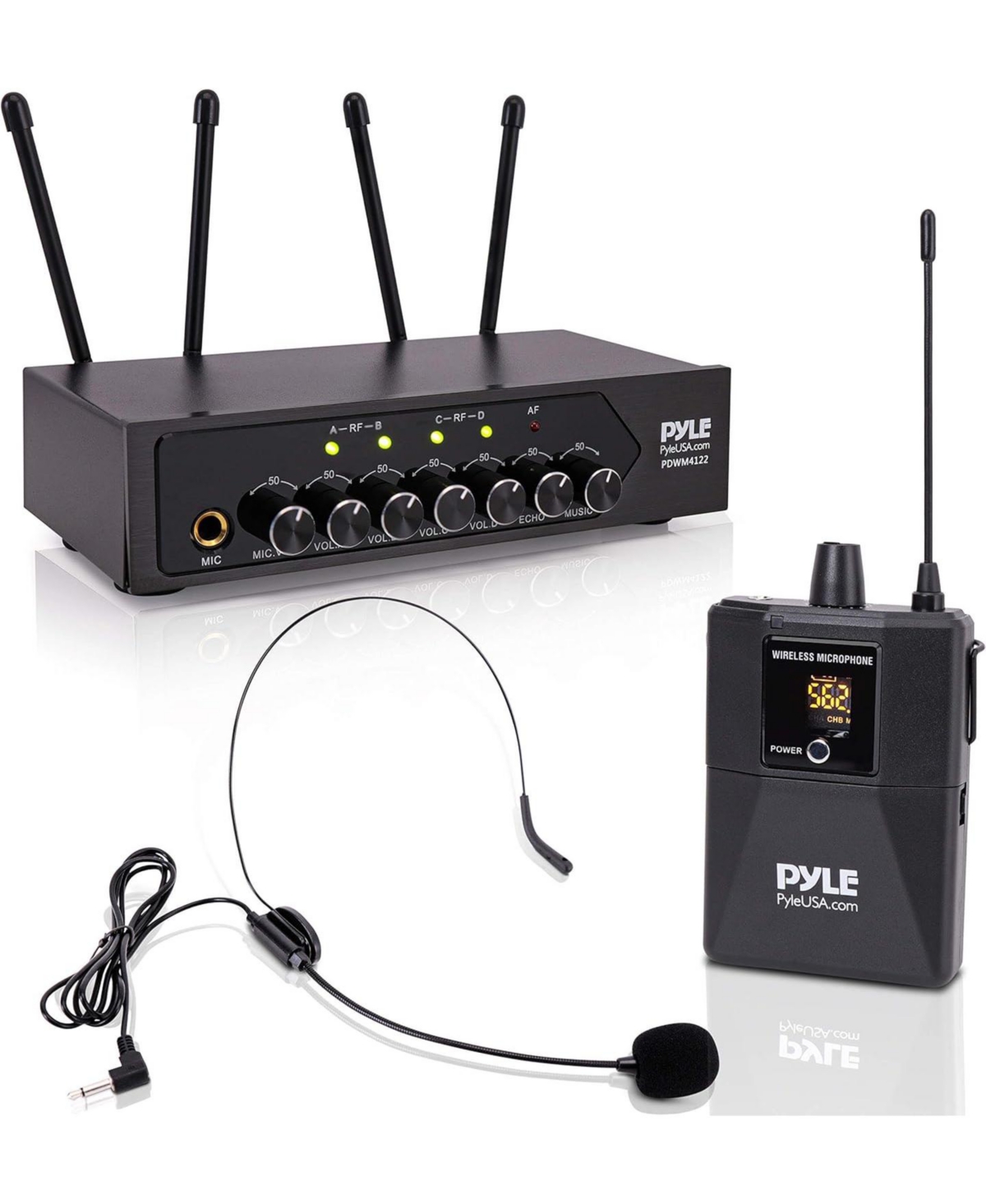 Click here for Pyle Uhf Wireless Microphone System with Bluetooth... prices