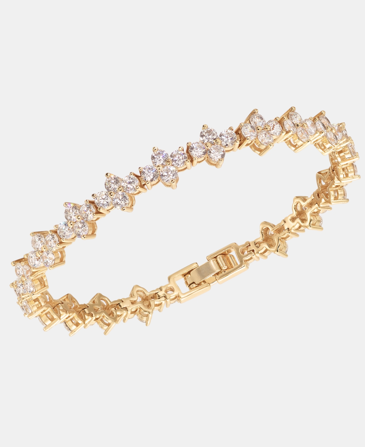 Click here for Givenchy Cubic Zirconia Tennis Flex Bracelet - Gol... prices