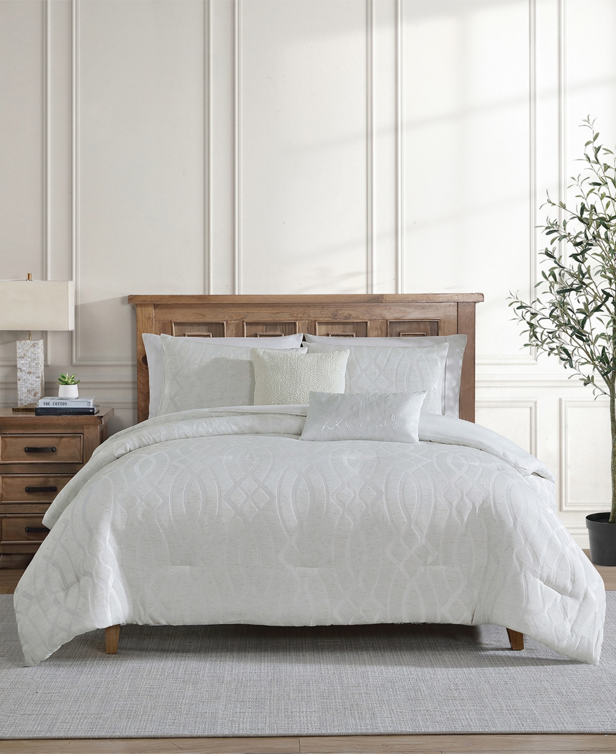 Click here for Vcny Home Trellia Trellis Jacquard 5-Pc. Comforter... prices