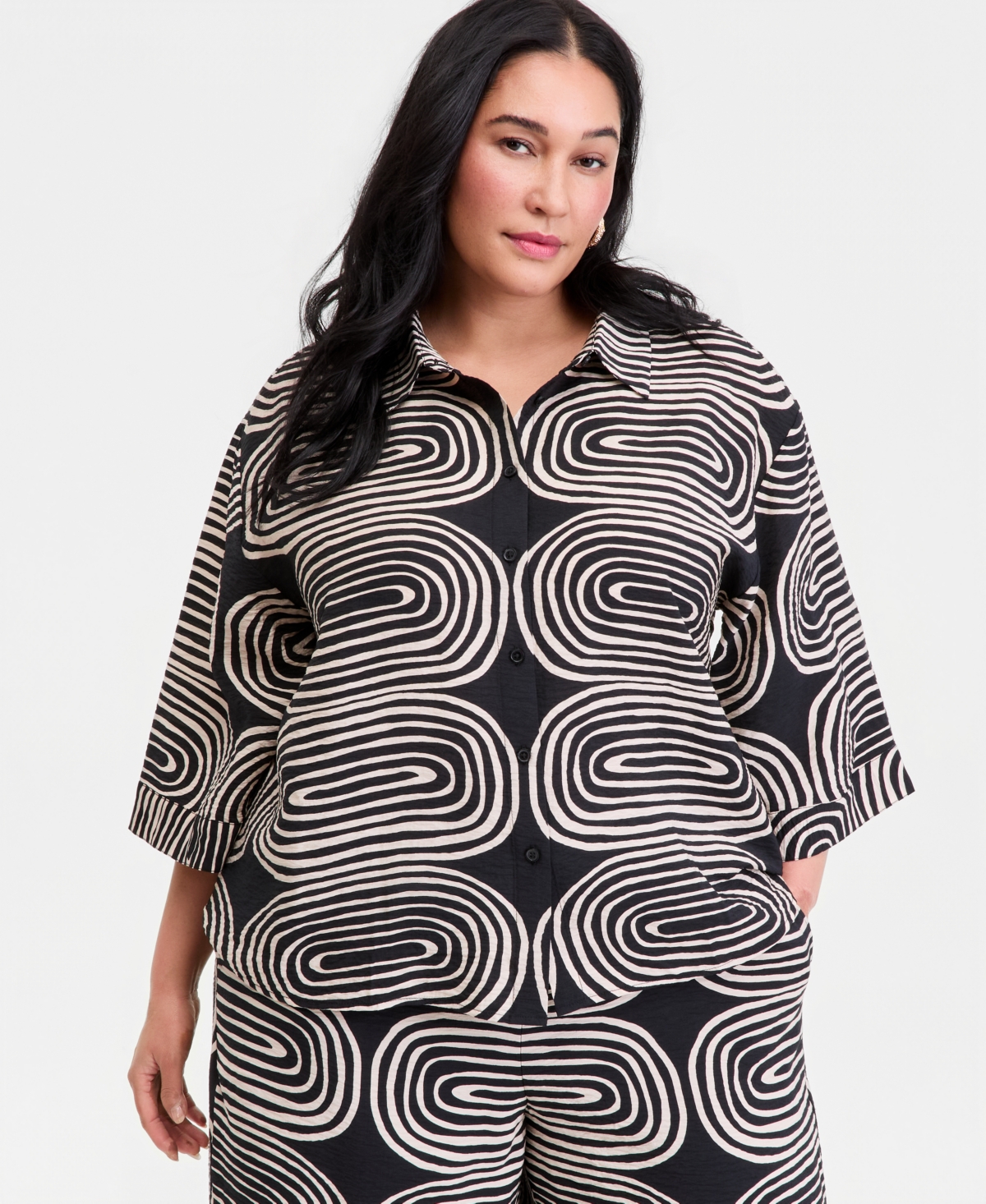 Click here for I.n.c. International Concepts Plus Size Printed 3/... prices