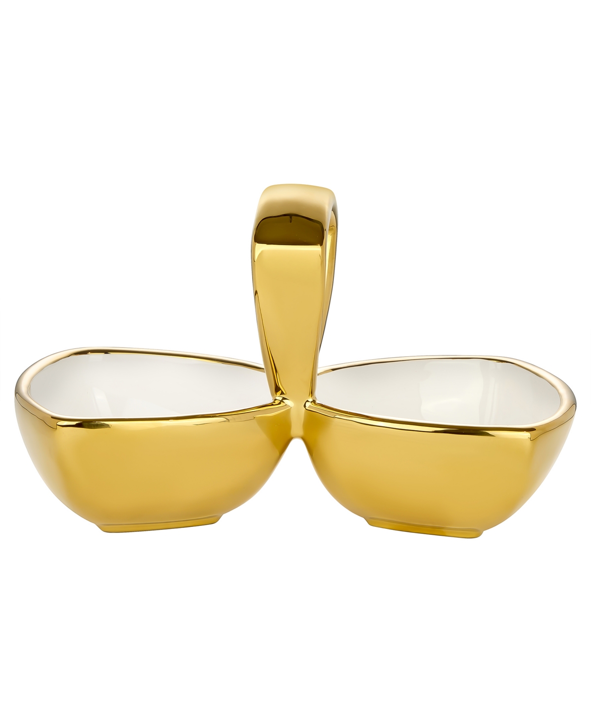 Click here for Classic Touch 68 oz. Snack Bowl - Gold  White prices
