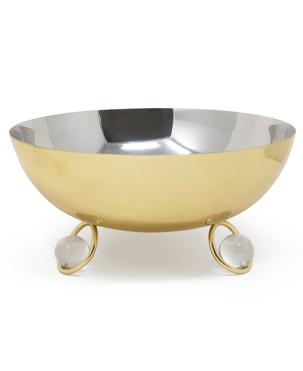 Click here for Classic Touch 64 oz. Salad Bowl - Gold prices