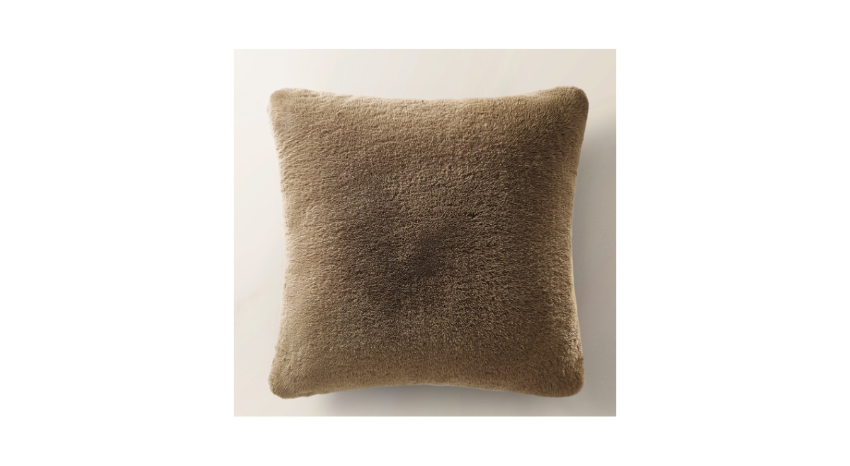 Click here for Z Gallerie Shay Faux Fur Floor Pillow 30 - Mocha prices