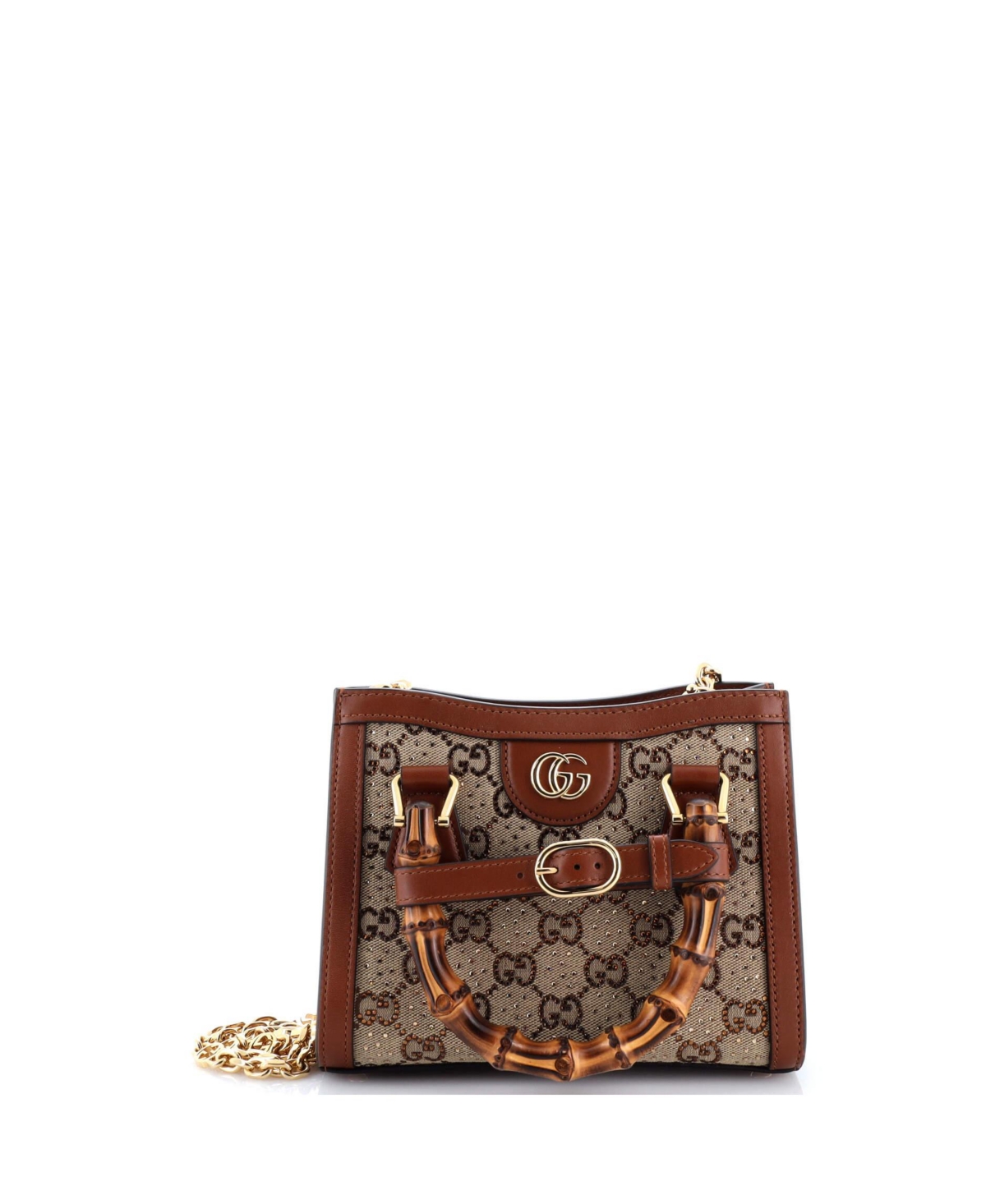 Click here for Pre-Owned Gucci Mini Diana Nm Bamboo Handle Tote C... prices