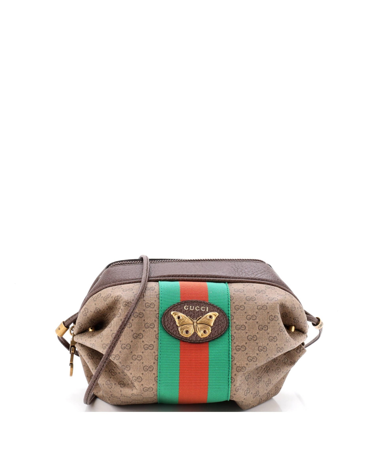 Click here for Pre-Owned Gucci Web Butterfly Candy Crossbody Bag... prices