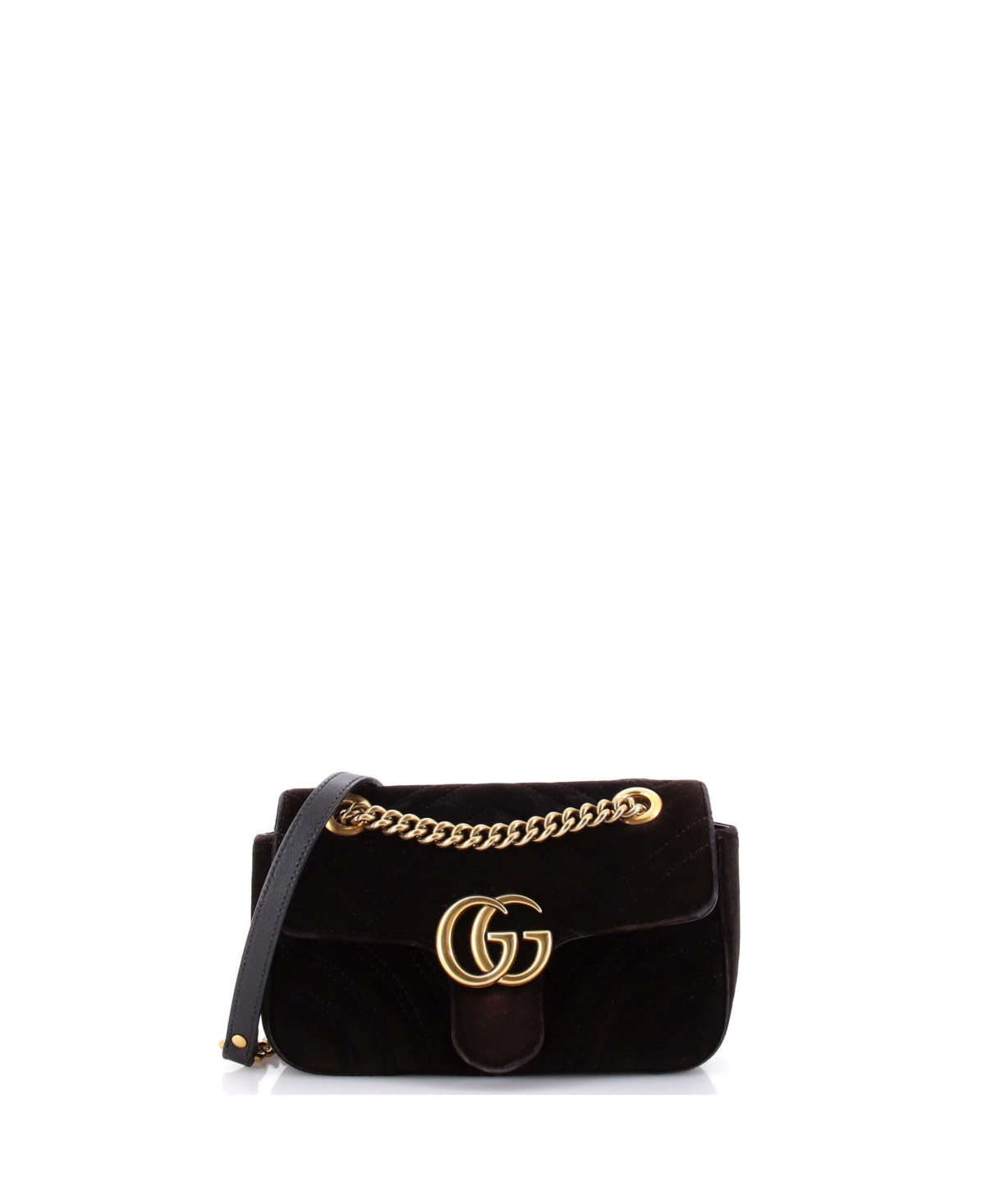 Click here for Pre-Owned Gucci Mini Gg Marmont Flap Bag Matelasse... prices