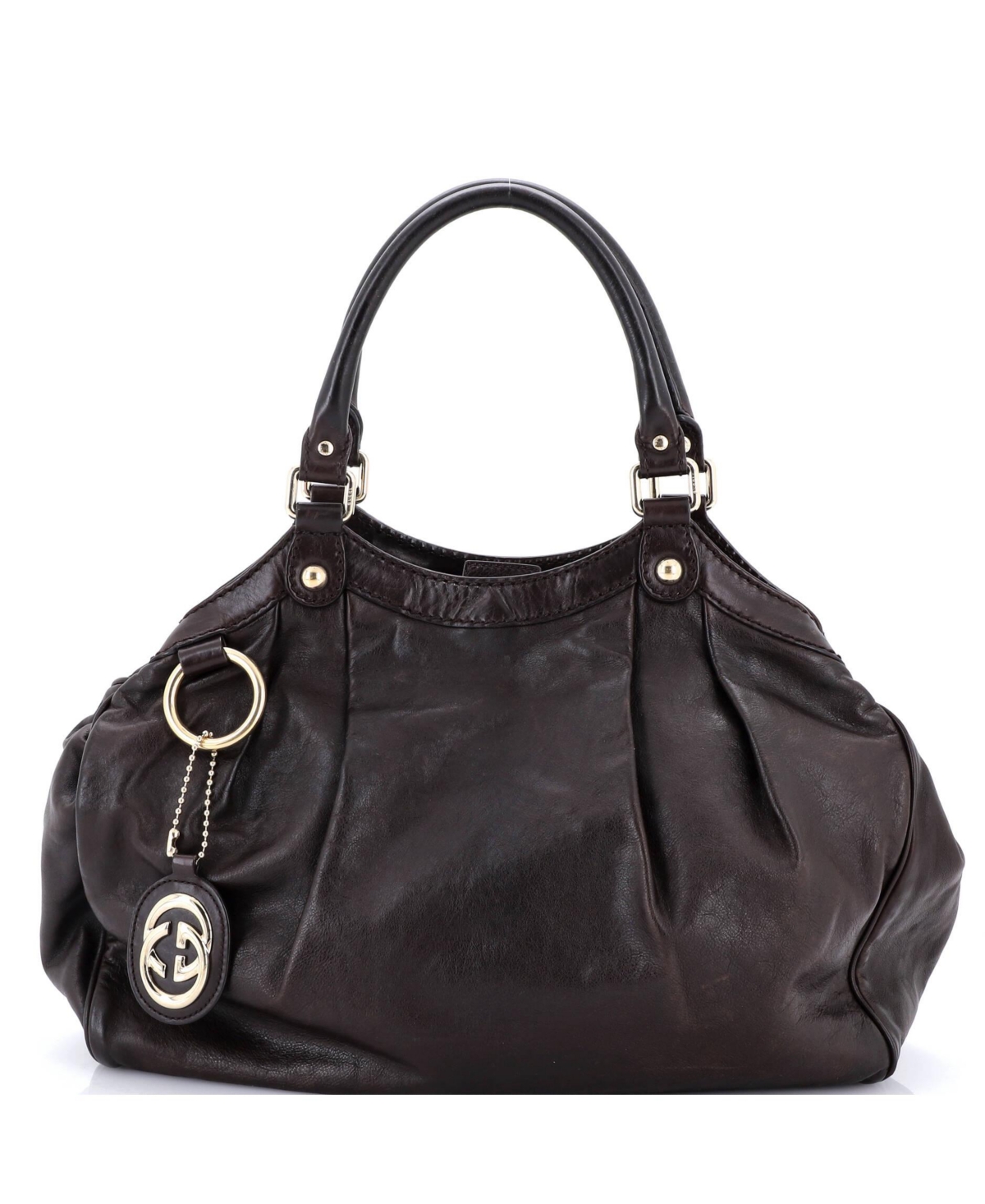 Click here for Pre-Owned Gucci Medium Sukey Tote Leather - Black prices