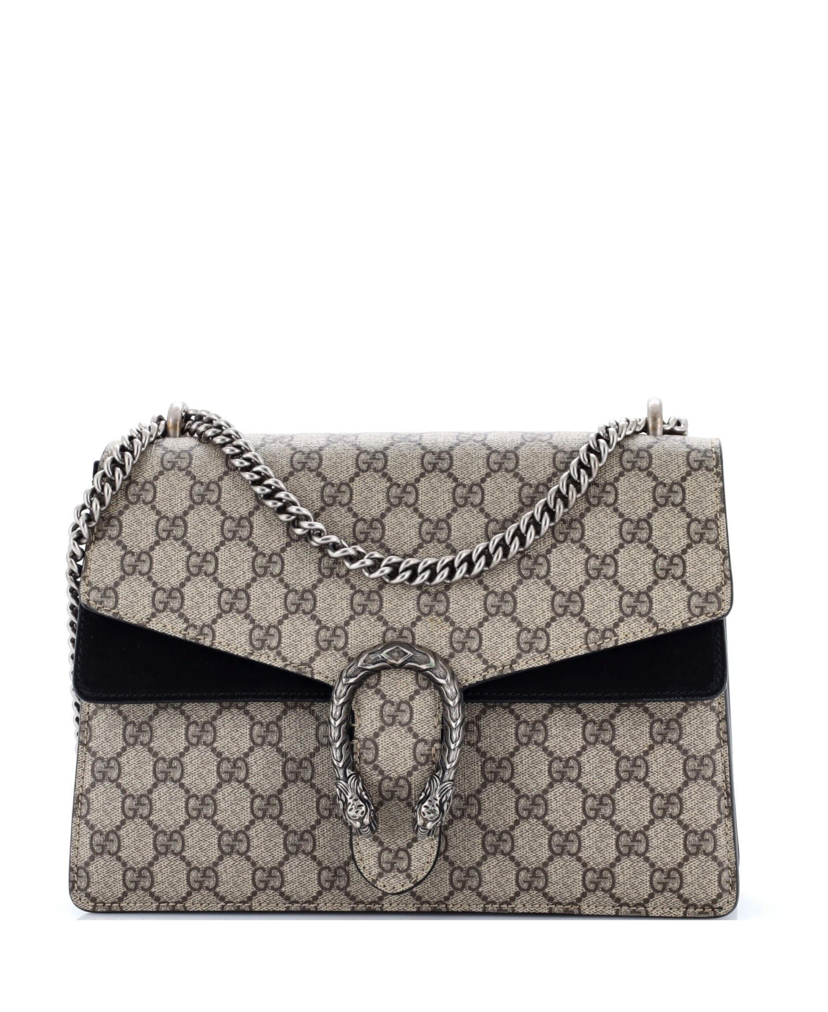 Click here for Pre-Owned Gucci Medium Dionysus Bag Gg Coated Canv... prices
