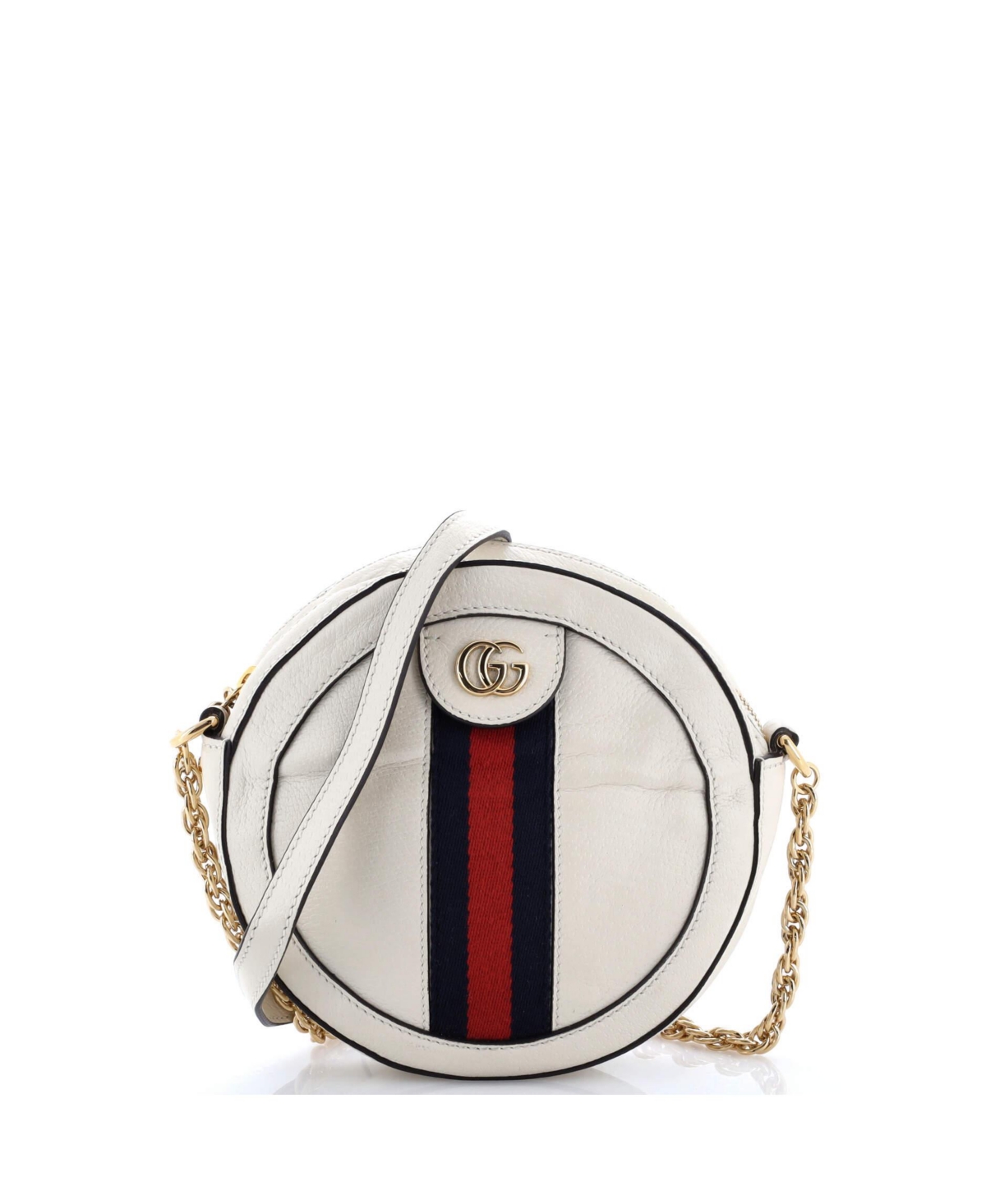 Click here for Pre-Owned Gucci Mini Ophidia Round Shoulder Bag Le... prices