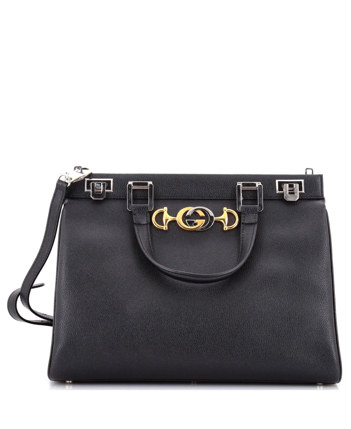 Click here for Pre-Owned Gucci Medium Zumi Top Handle Bag Leather... prices