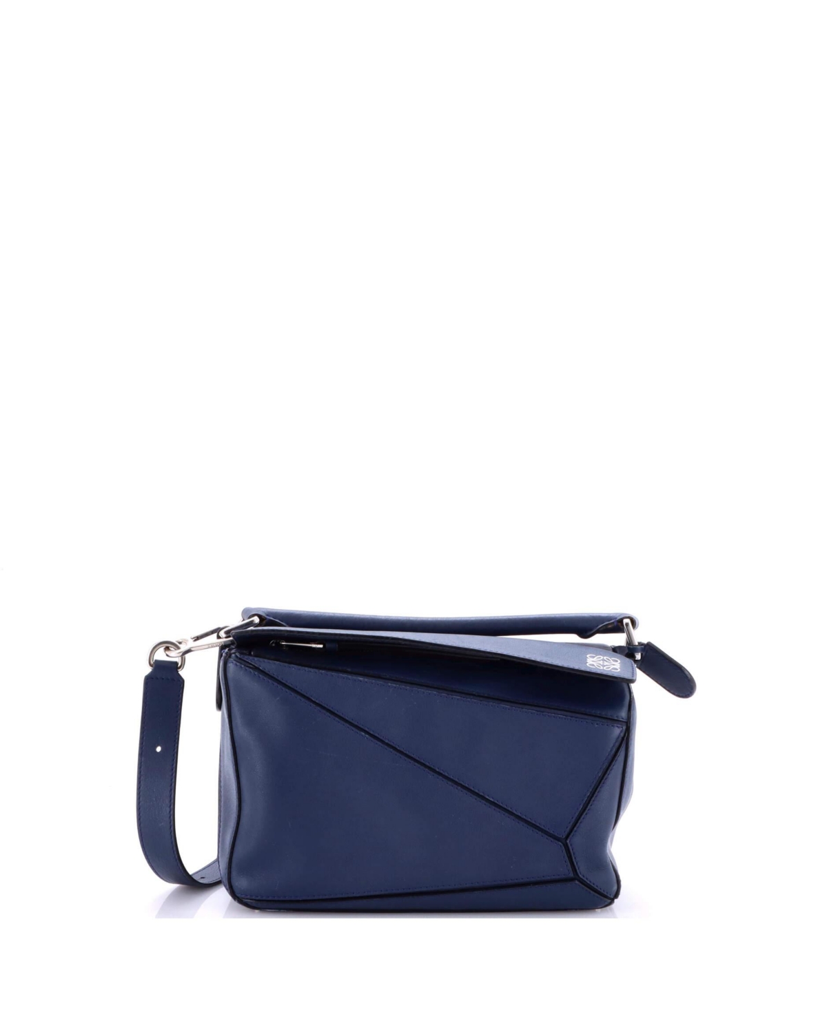 Click here for Pre-Owned Loewe Small Puzzle Bag Leather - Blue prices