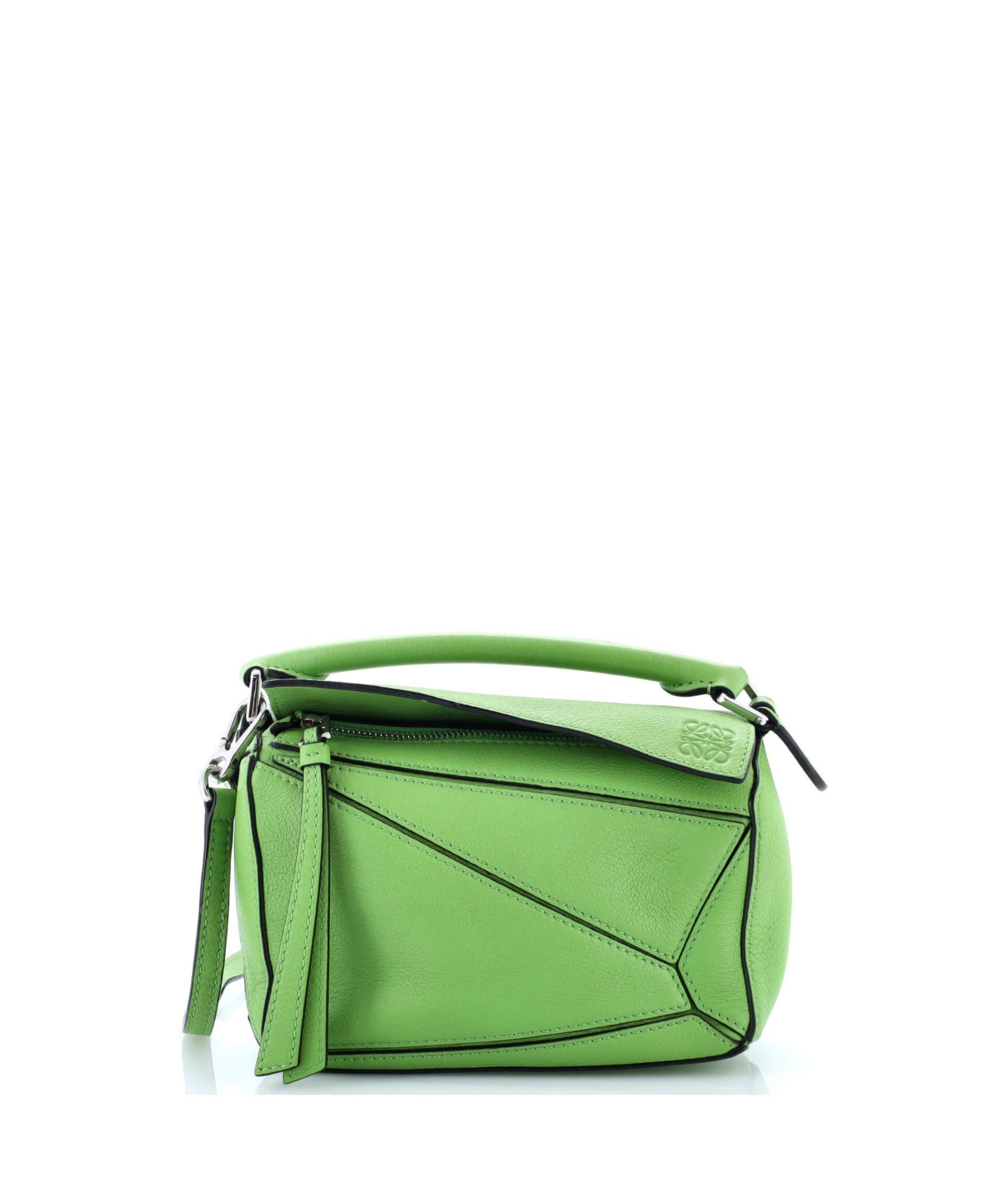 Click here for Pre-Owned Loewe Mini Puzzle Bag Leather - Green prices