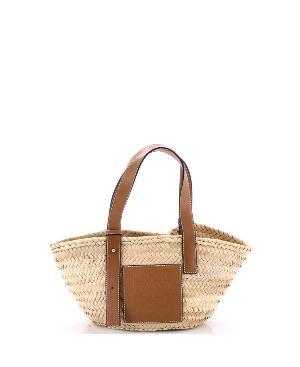 Click here for Pre-Owned Loewe Small Basket Tote Raffia - Natural prices
