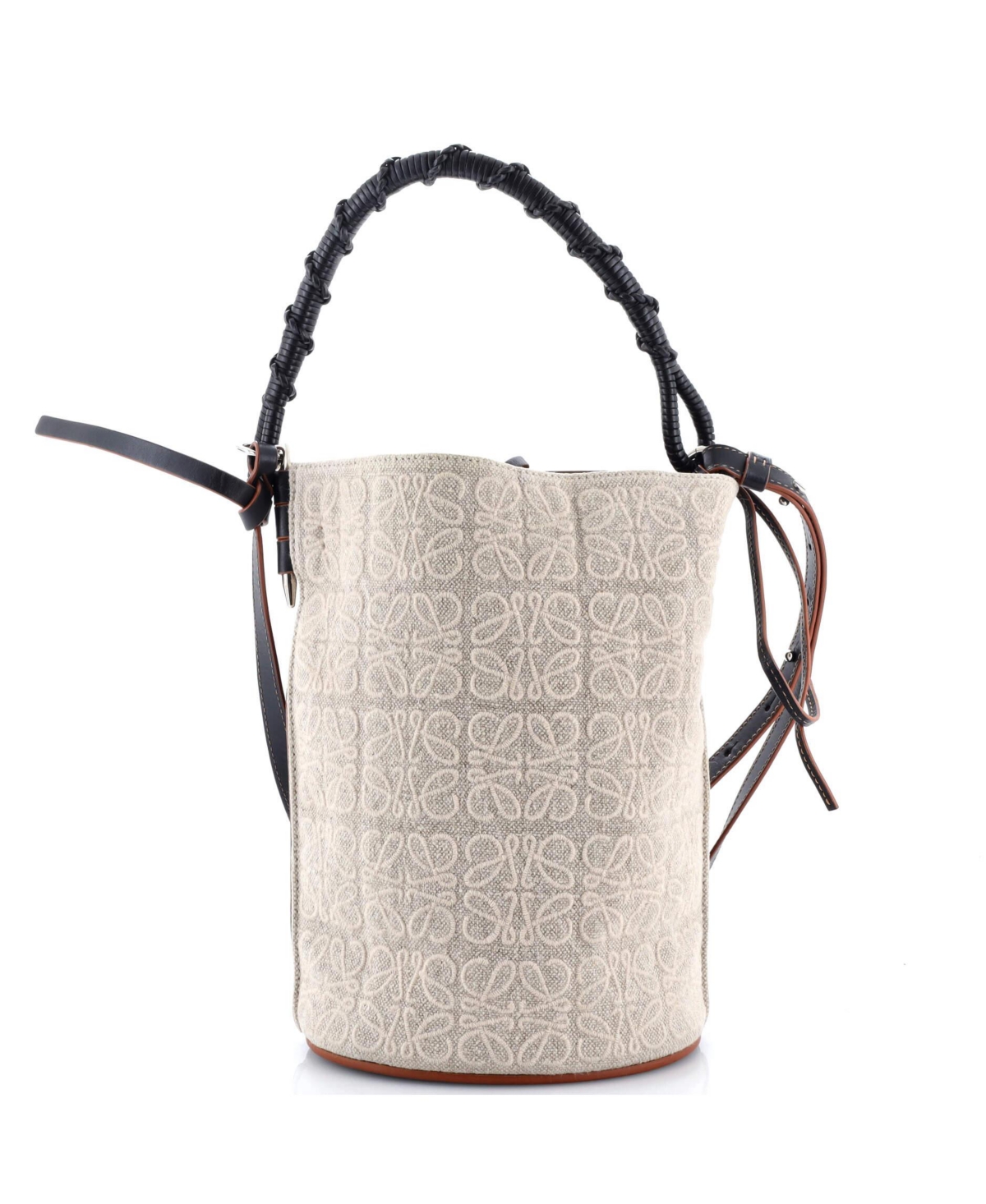 Click here for Pre-Owned Loewe Medium Gate Bucket Bag Anagram Jac... prices