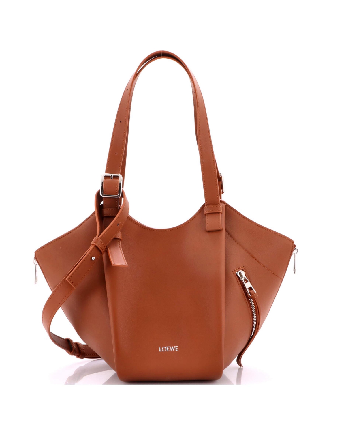 Click here for Pre-Owned Loewe Hammock Flip Tote Bag Leather - Br... prices