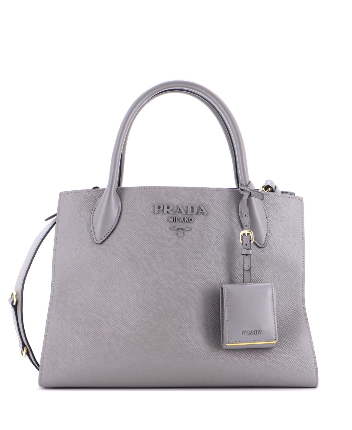 Click here for Pre-Owned Prada Medium Monochrome Tote Saffiano wi... prices