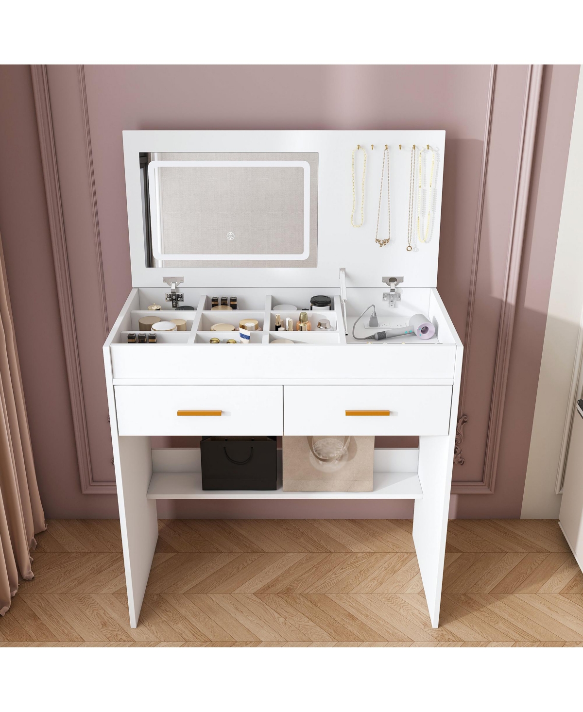 Click here for Rainsken Flip Top Vanity Desk  Makeup Vanity Table... prices