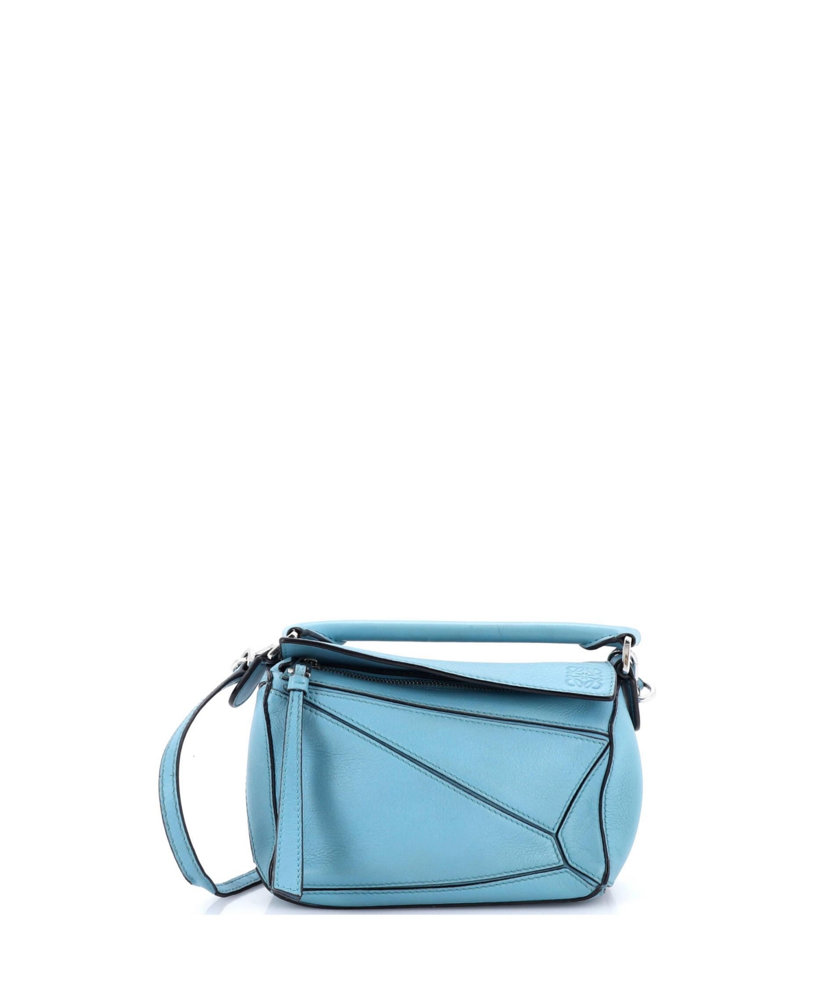 Click here for Pre-Owned Loewe Mini Puzzle Bag Leather - Blue prices