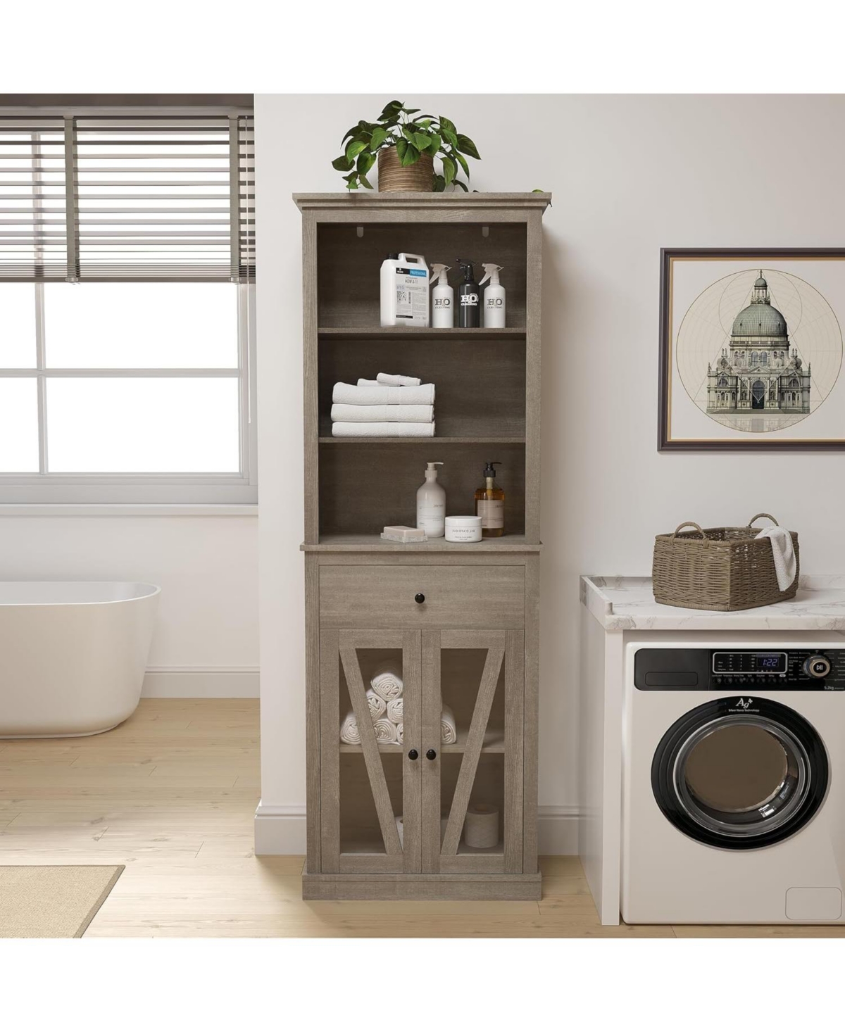 Click here for gaomon Tall Bathroom Storage Cabinet  Freestanding... prices