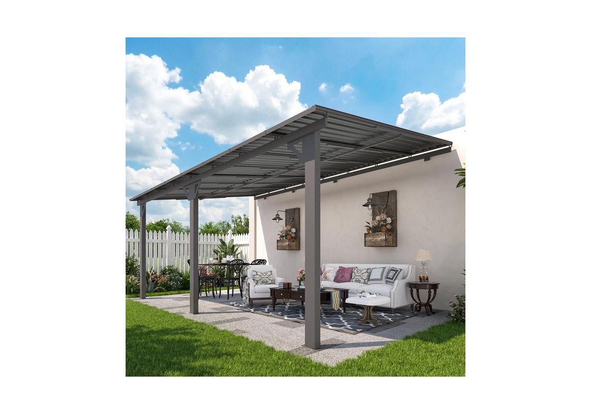 Click here for Aecojoy 16x10 Outdoor Hardtop Gazebo Adjustable He... prices