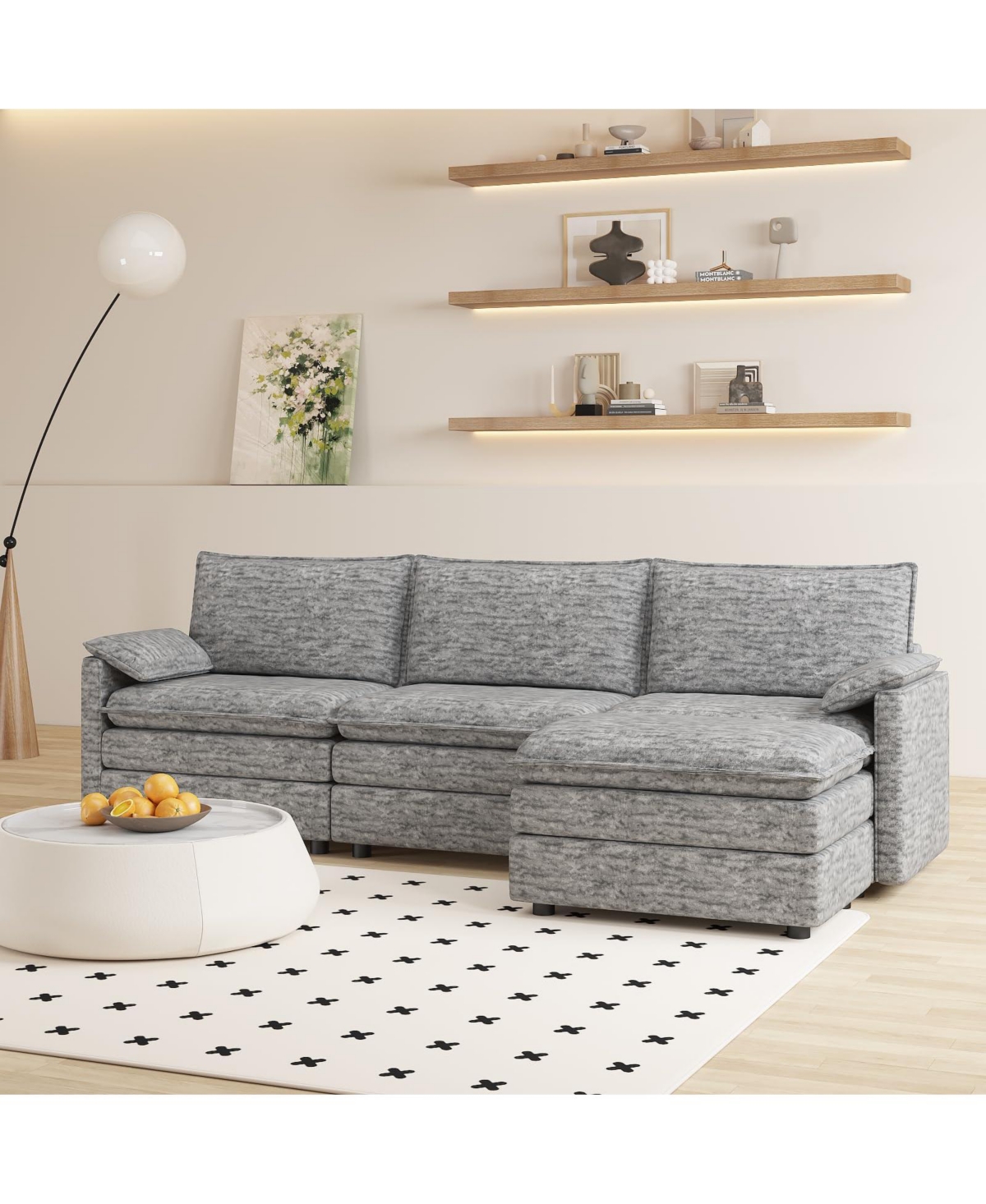 Click here for gaomon 108" Modular Sectional Sofa with Ottom... prices