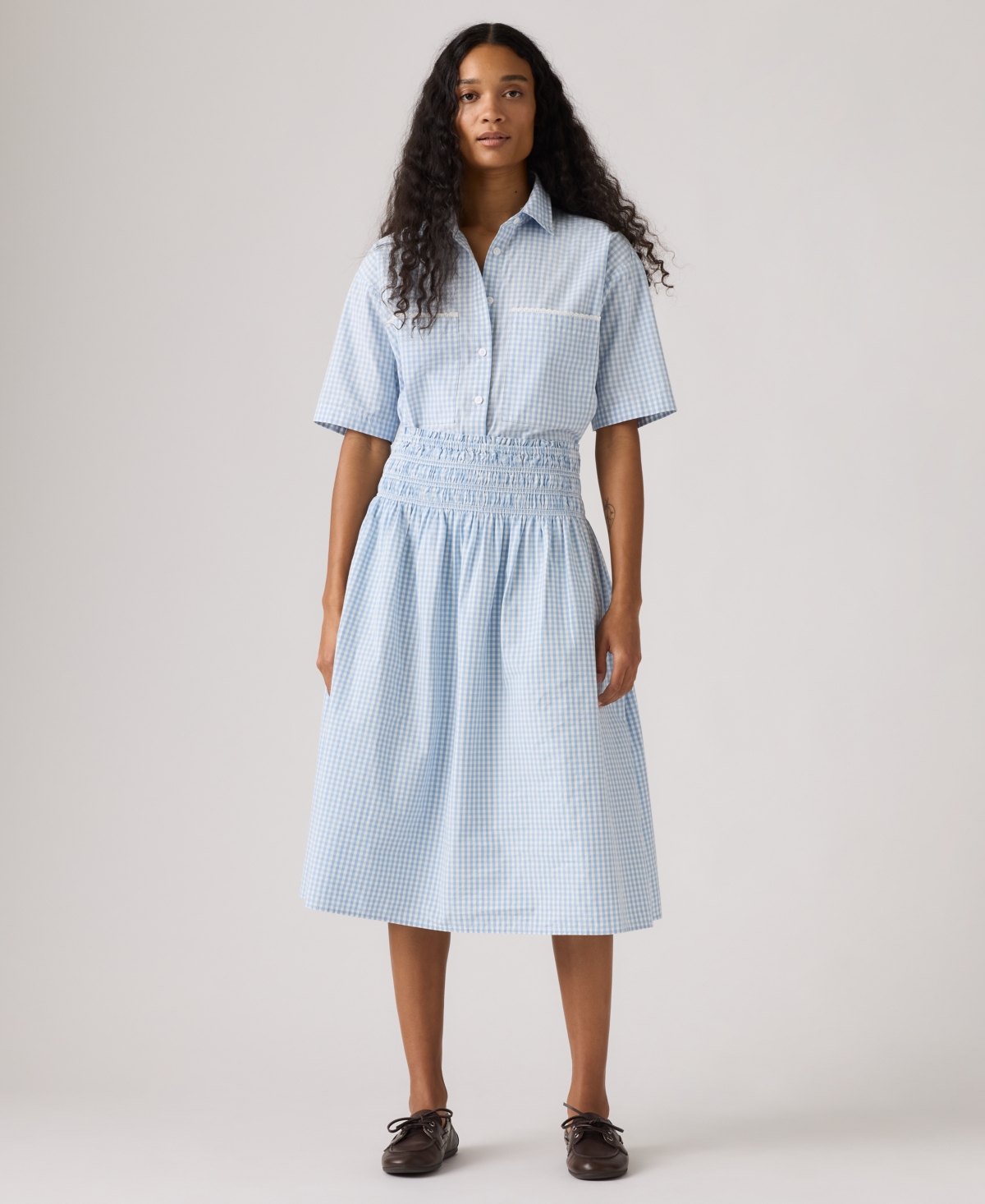 Click here for Levis Womens Mid-Rise Everdeen Midi Skirt - Shelly... prices