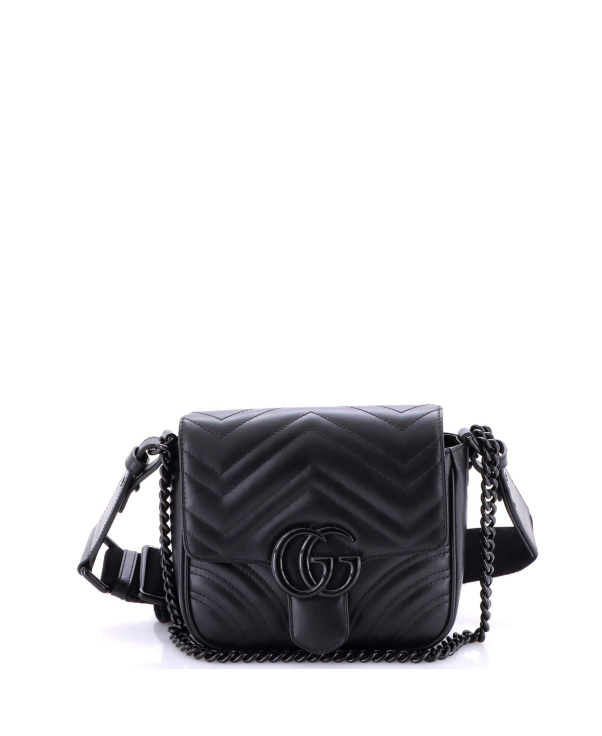 Click here for Pre-Owned Gucci Mini Gg Marmont Convertible Flap S... prices