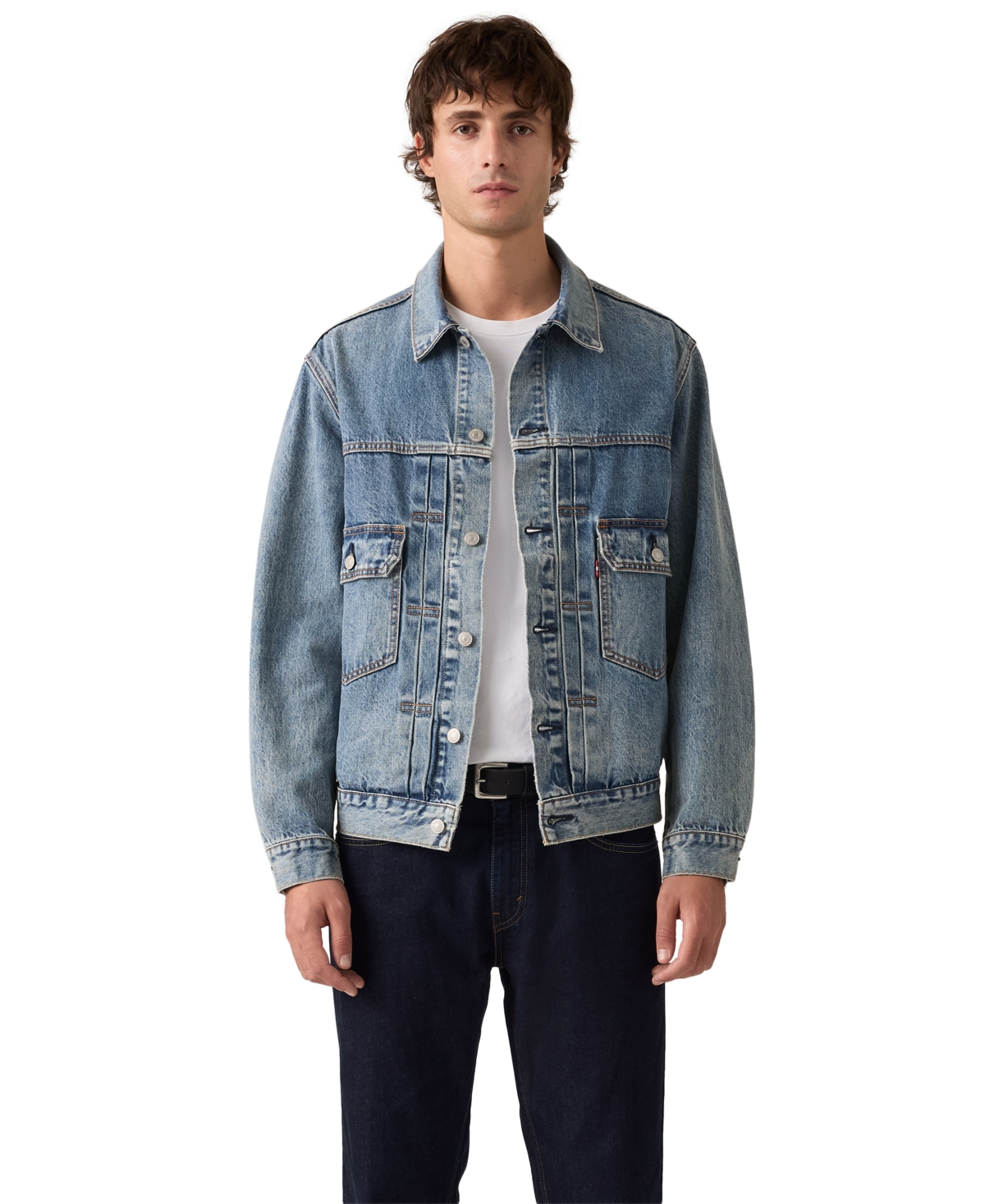Click here for Levis Mens Relaxed Trucker Jacket - Thats a Myth prices