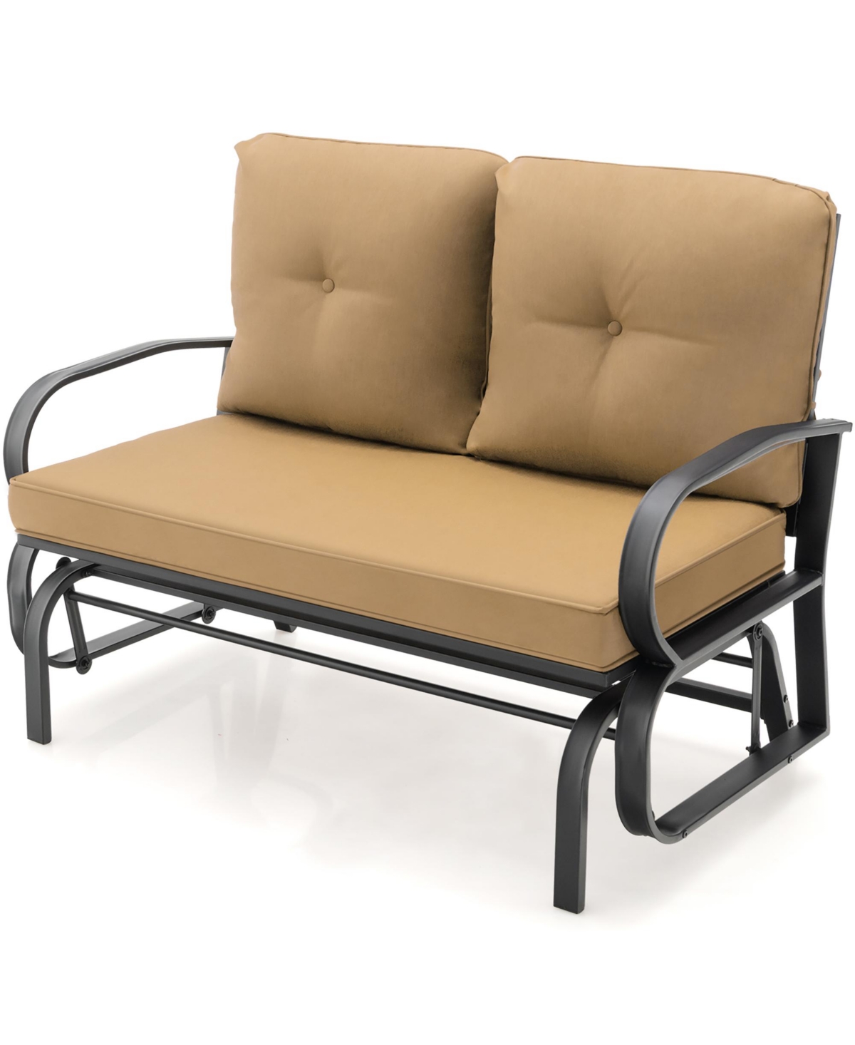 Click here for Gymax 2-Person Outdoor Patio Glider Bench Swing Se... prices