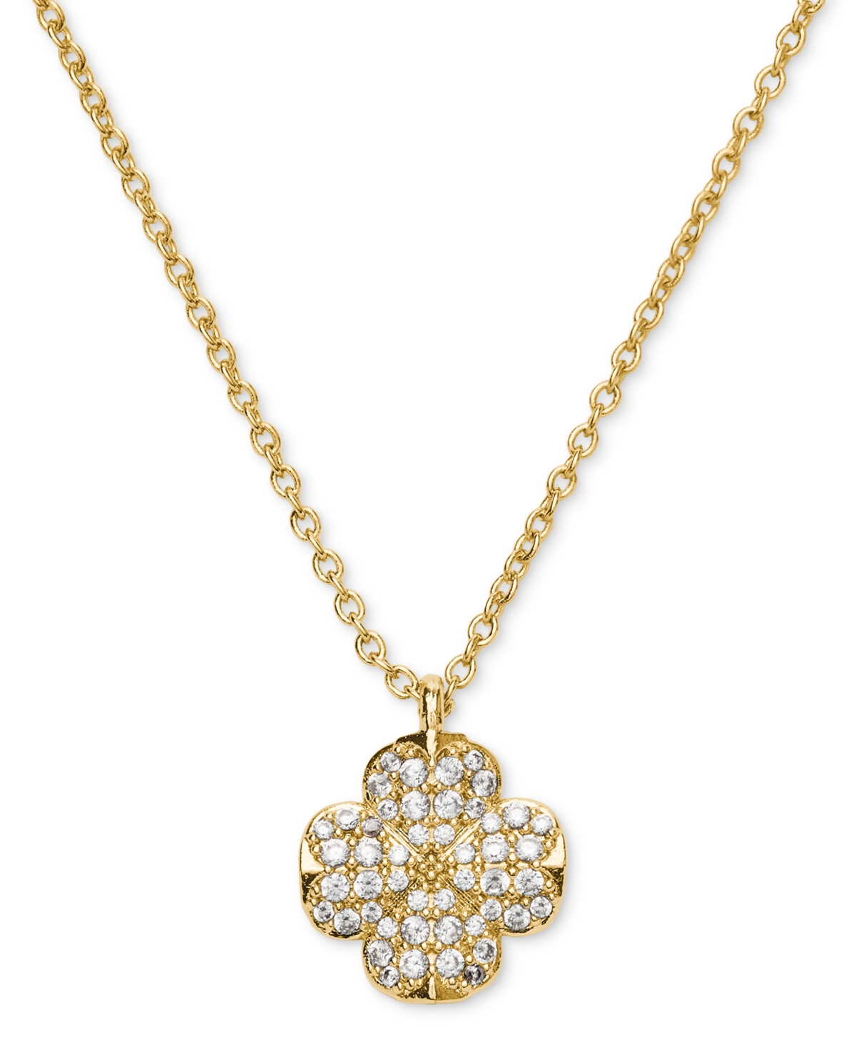 Click here for kate spade new york Gold Plated Flower Pave Mini P... prices