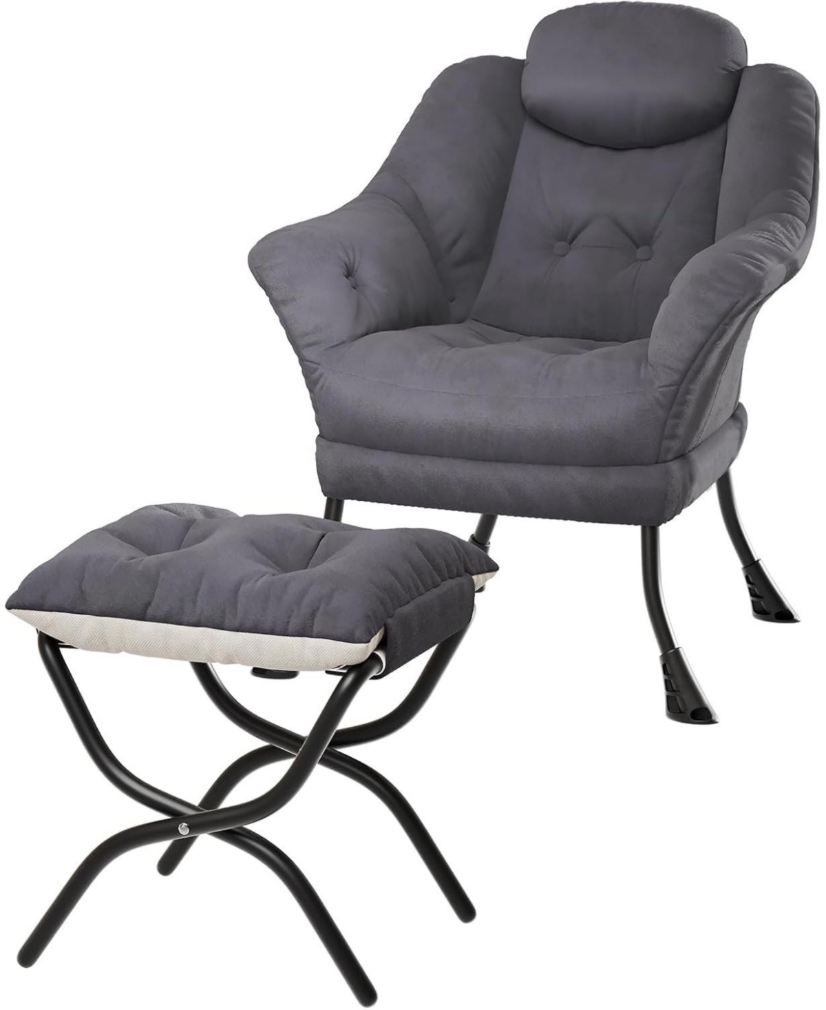 Click here for gaomon Lazy Chair with Ottoman  Modern Lounge Armc... prices