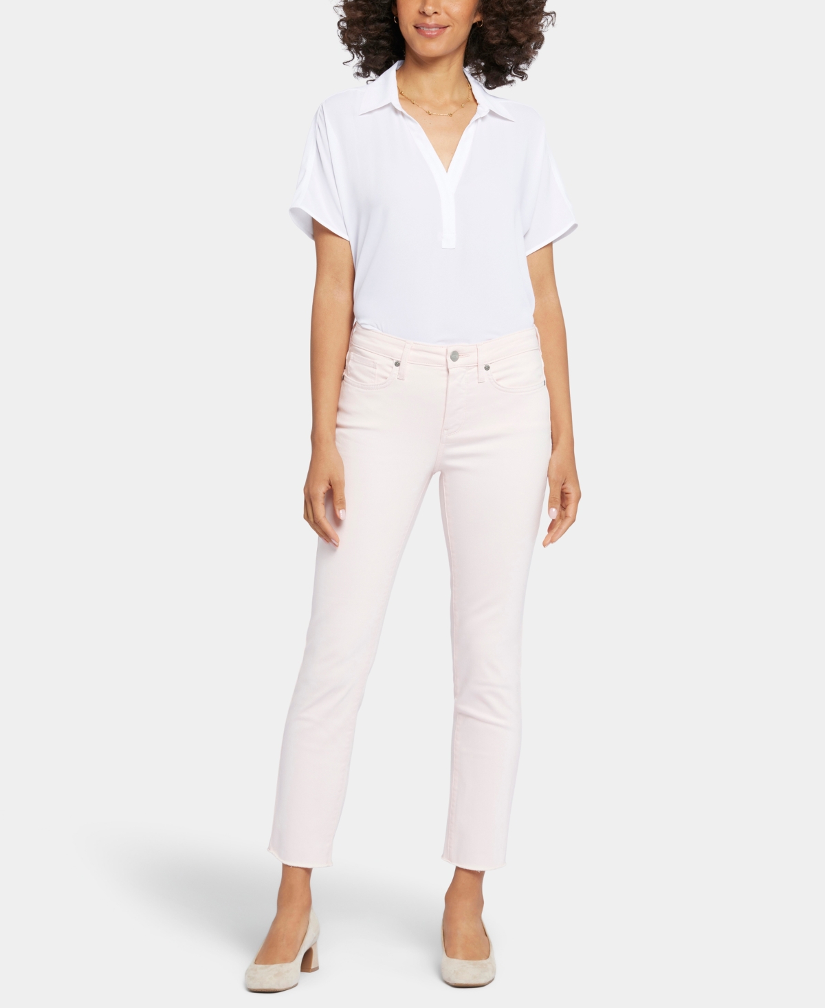 Click here for Nydj Petite Sheri Slim Ankle with Frayed Hems Jean... prices