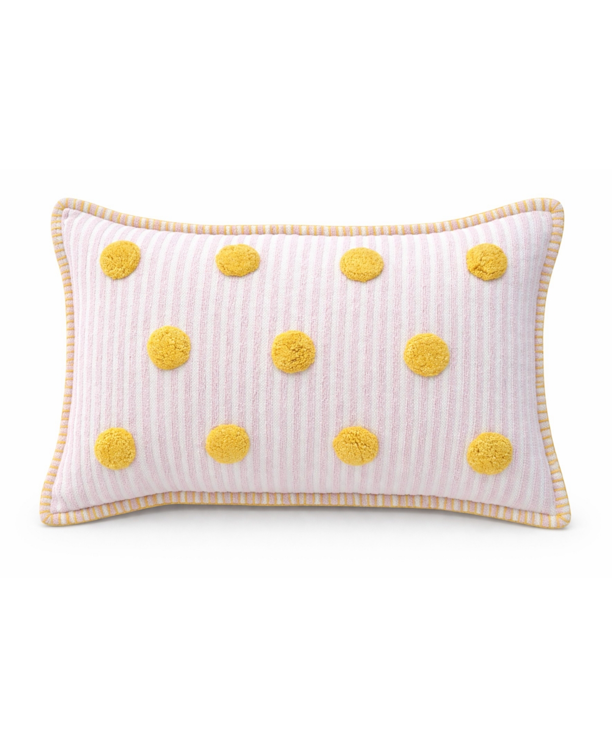 Click here for Vibhsa Polka Fun Tufted Dot Stripe Lumbar Decorati... prices