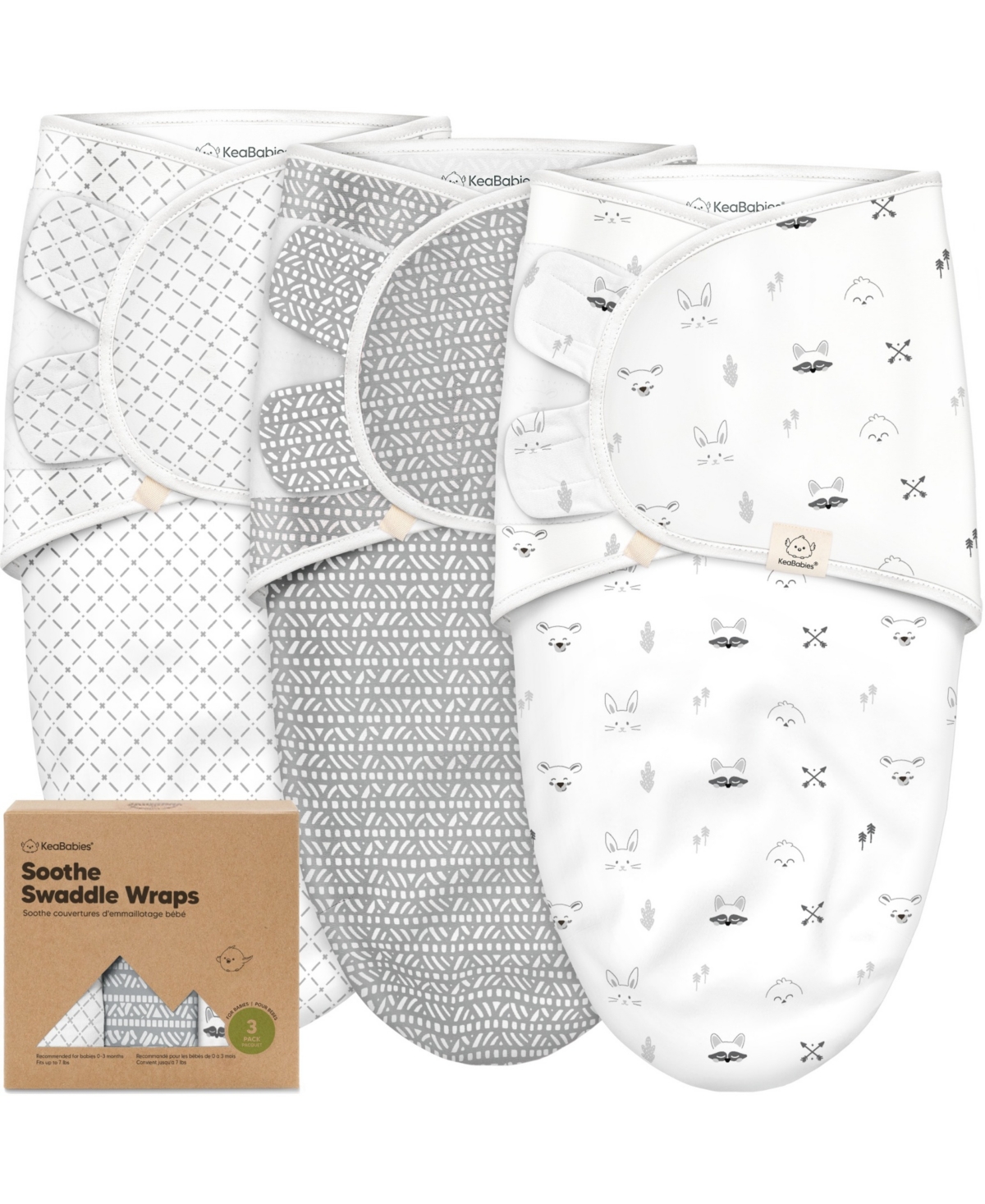 Click here for KeaBabies 3pk Soothe Baby Swaddle  Organic Baby Sw... prices