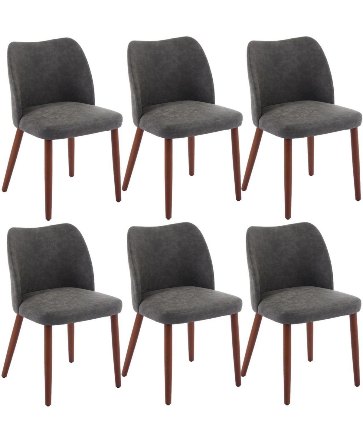 Click here for gaomon Leather Dining Chairs Set Upholstered Wingb... prices