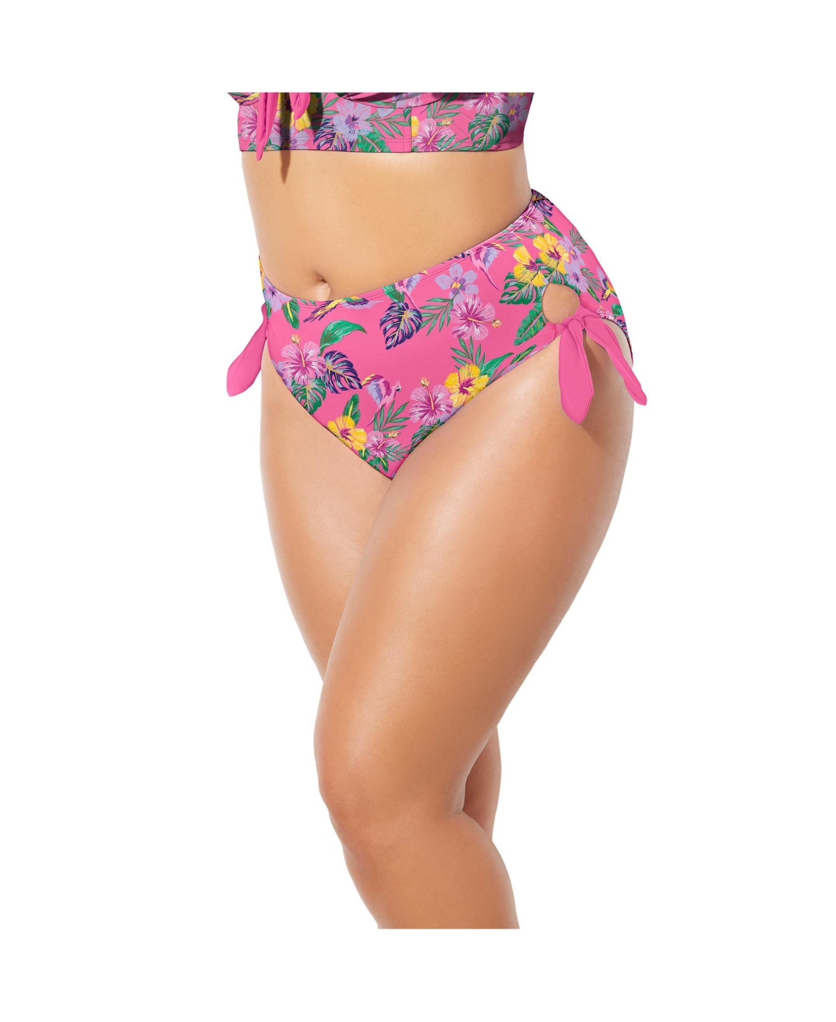 Click here for Swimsuits for All Womens Bow High Waist Brief - Ma... prices