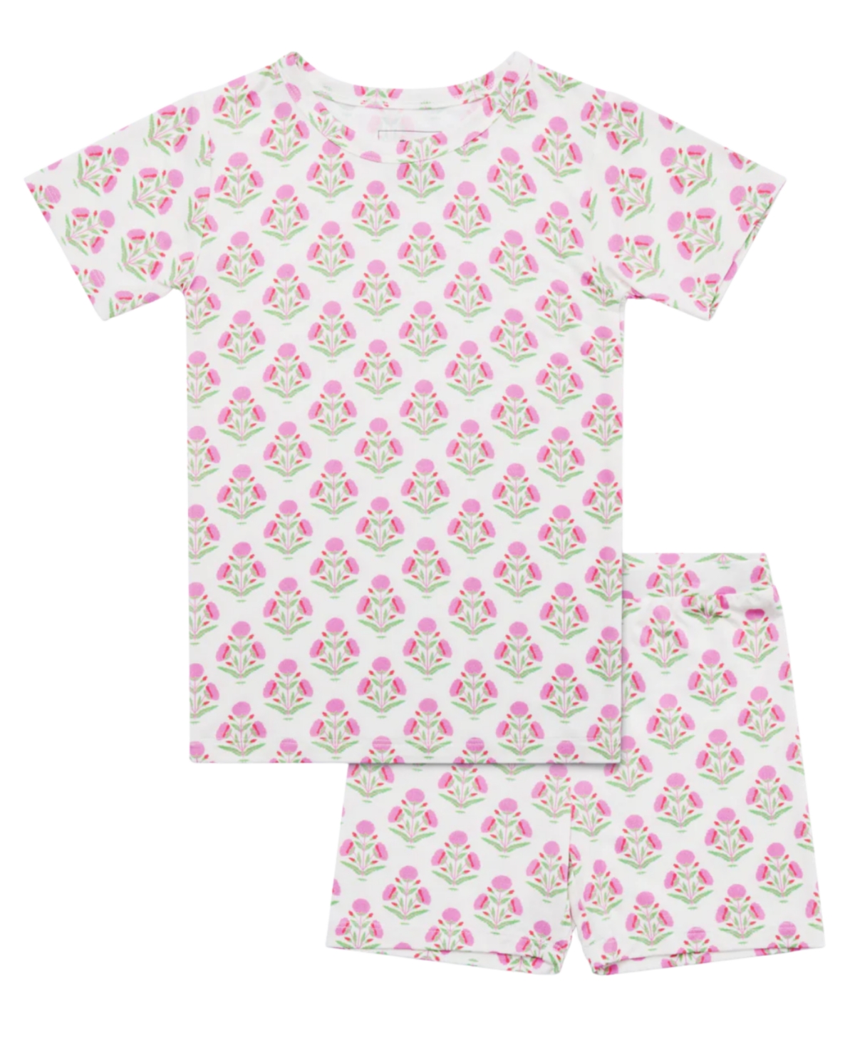 Click here for Motette Baby Girls Pink Posy Pajama Set - Pink flo... prices